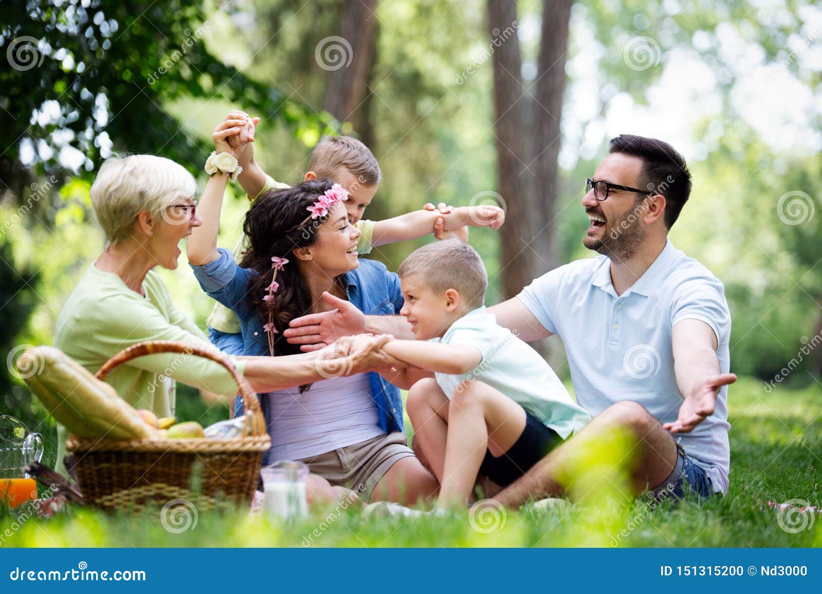Happy Family Enjoying Picnic in Nature at Summer Stock Photo - Image of ... Happy Family Enjoying Picnic in Nature at Summer Stock Photo - Image of ...