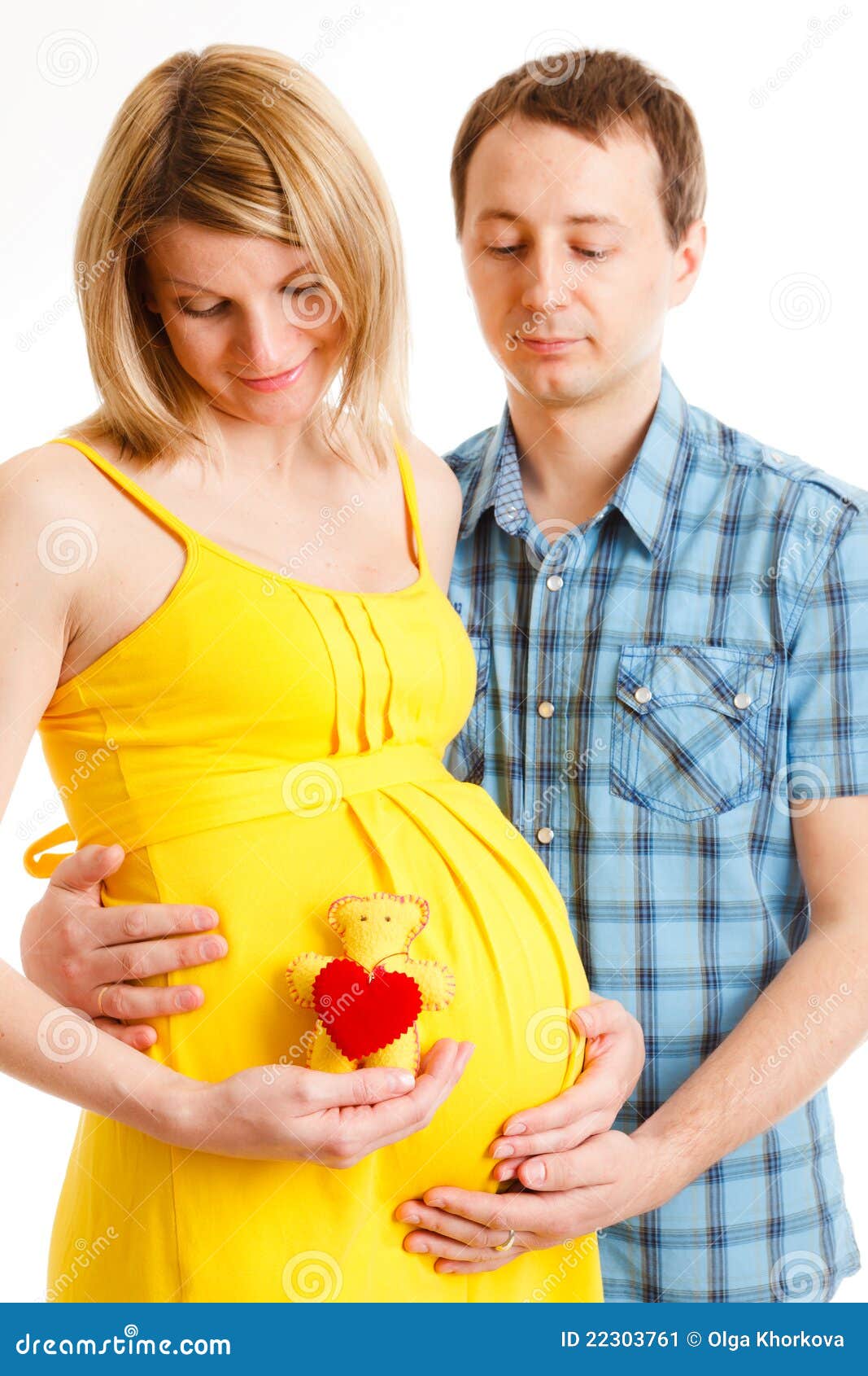 Happy Family Expecting Their Child Stock Image - Image of caucasian ...