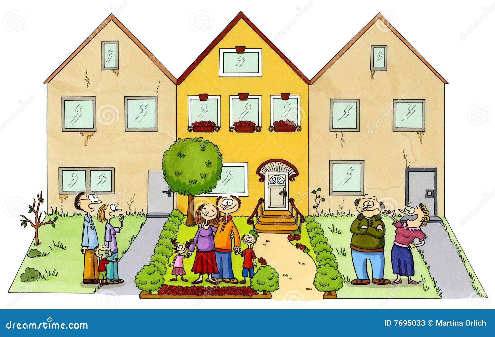 Neighbors Helping Neighbors Clipart