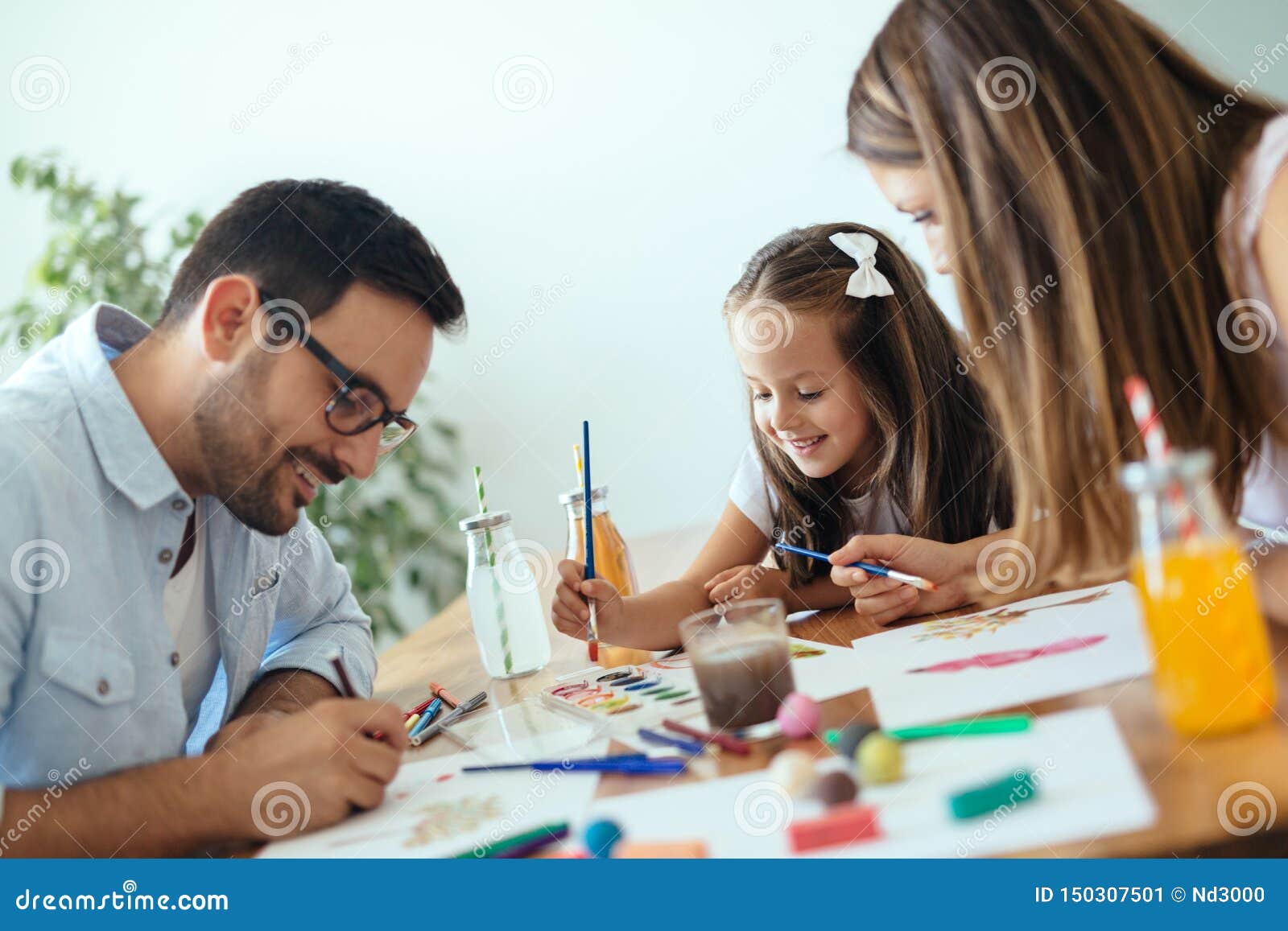 Happy Family Having Fun Time at Home Stock Image - Image of childhood ...