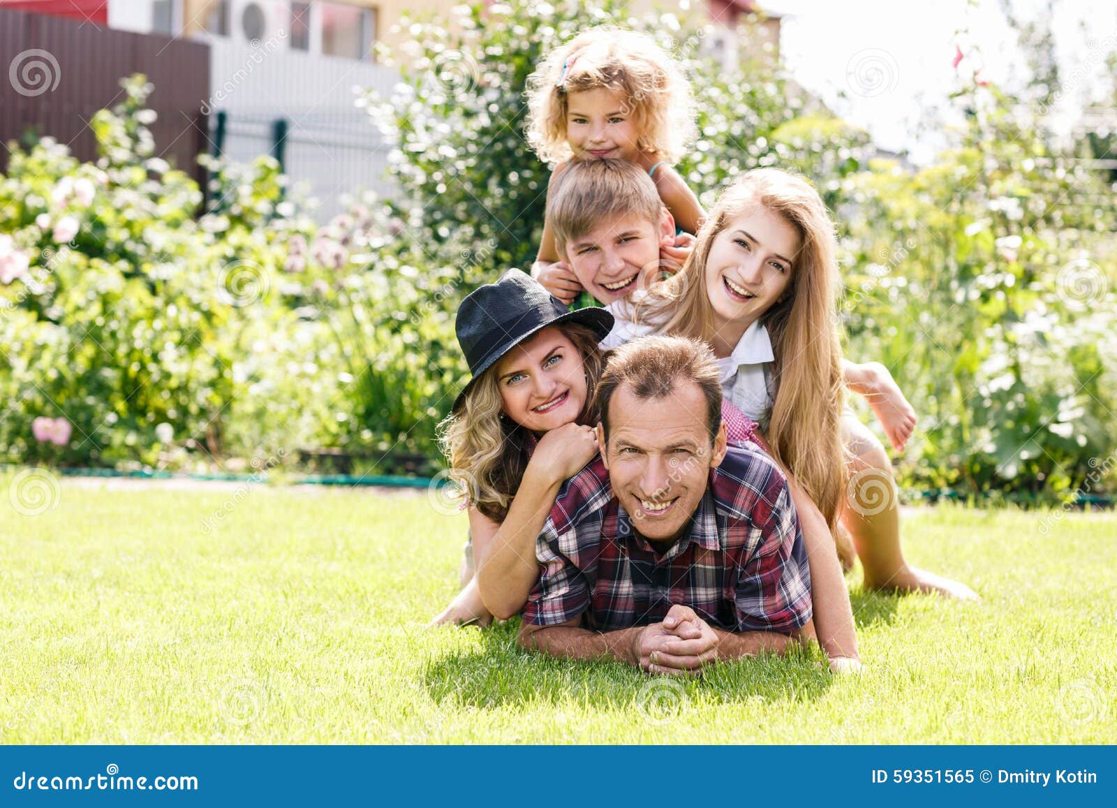 Happy Family Having Weekend in Summer Park Stock Image - Image of child ...