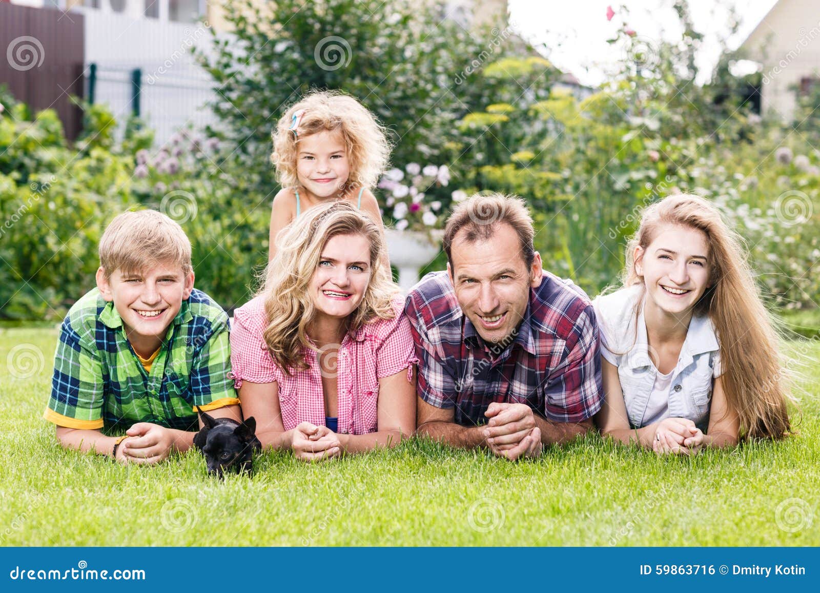 Happy Family Having Weekend in Summer Park Stock Photo - Image of kids ...