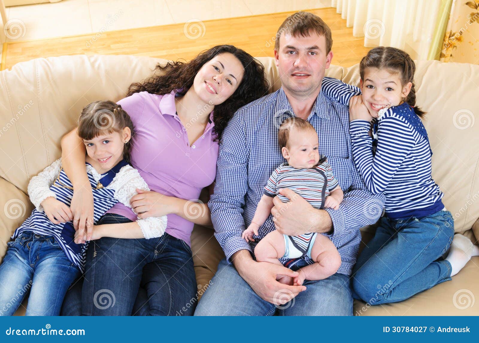 Happy family stock image. Image of casual, father, happiness - 30784027