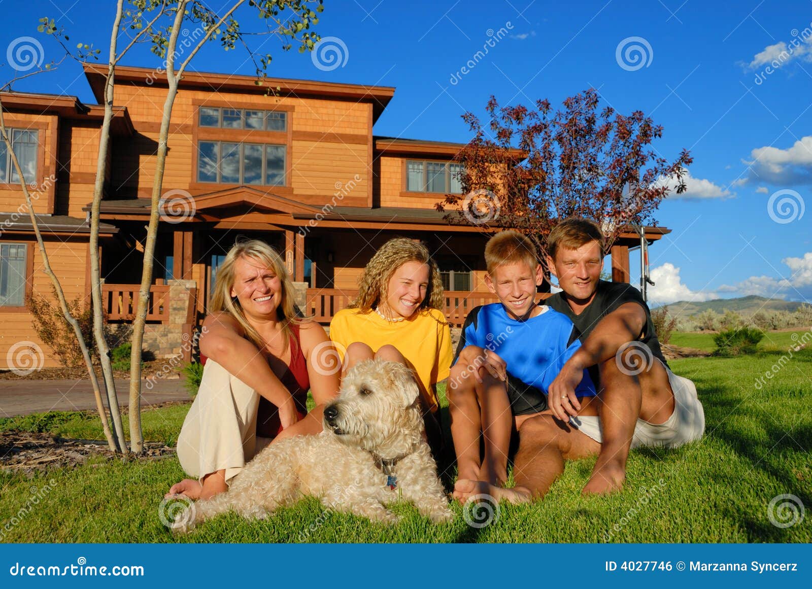 Happy family at home stock photo. Image of members, males - 4027746