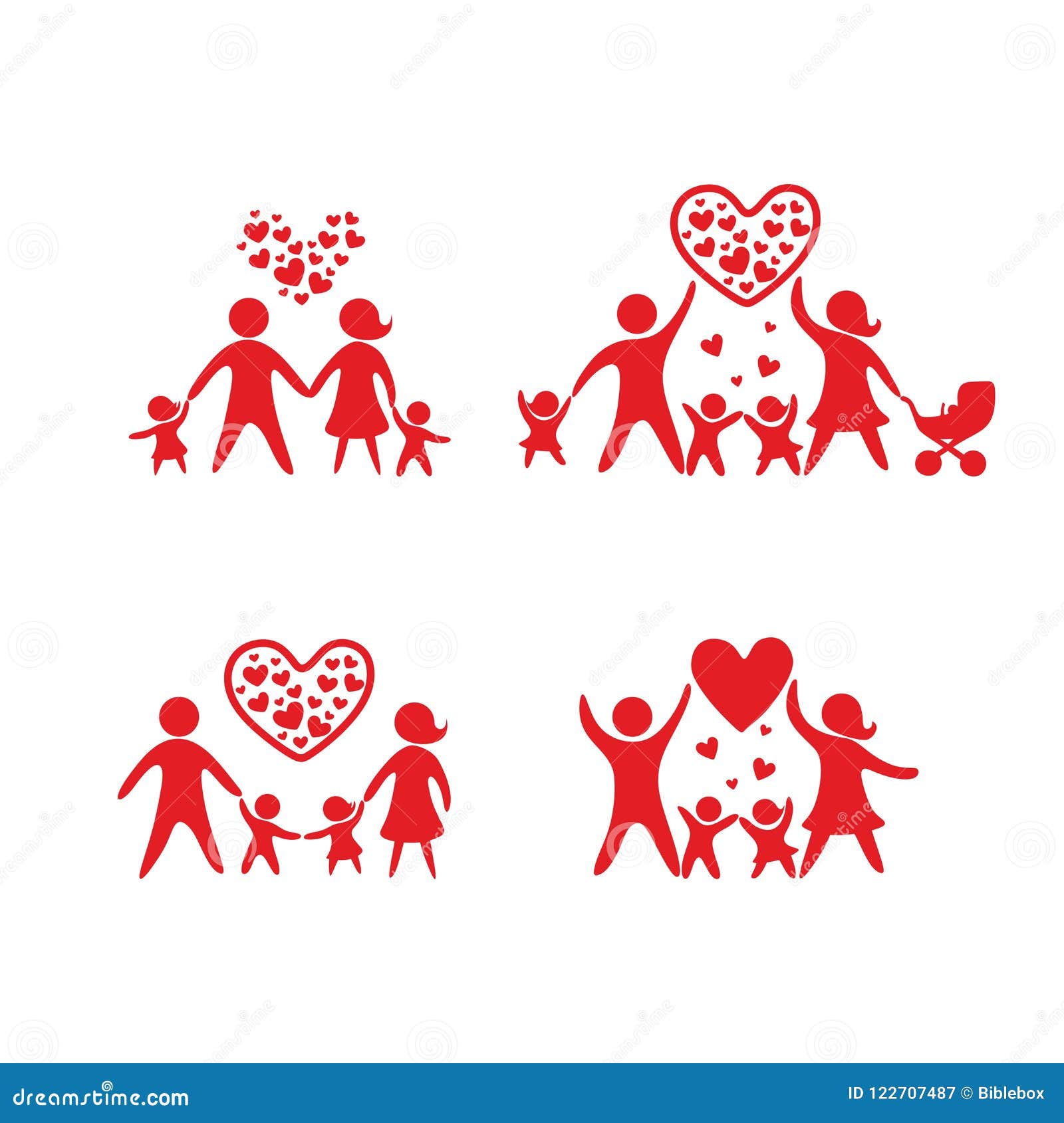 Happy Family Icons Set. People Illustration Stock Vector - Illustration ... Happy Family Icons Set. People Illustration Stock Vector - Illustration ...