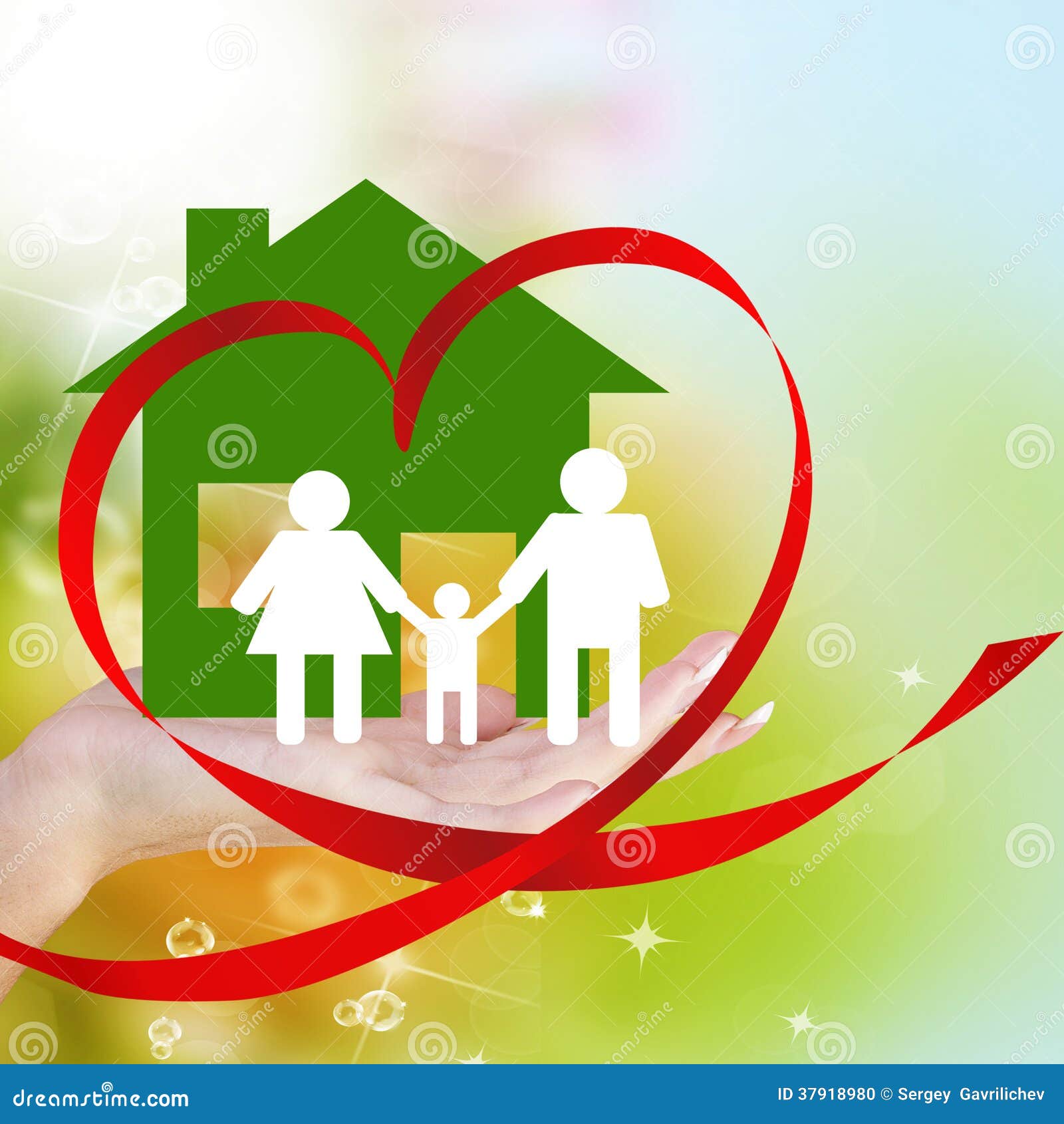 Happy Family.Love stock illustration. Illustration of investment - 37918980