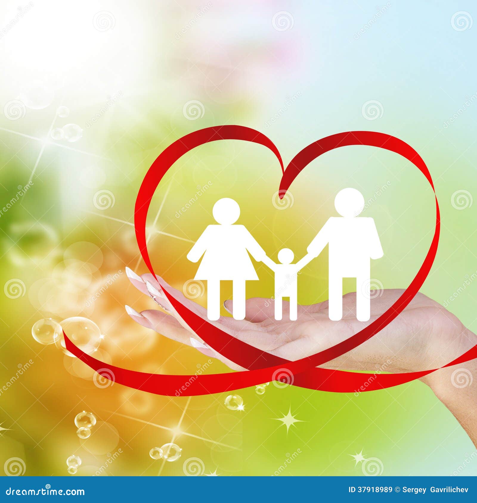 Happy Family.Love stock illustration. Illustration of beauty - 37918989