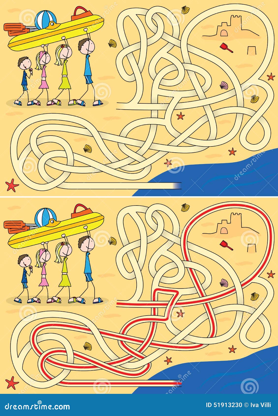 Happy family maze stock vector. Illustration of labyrinth - 51913230