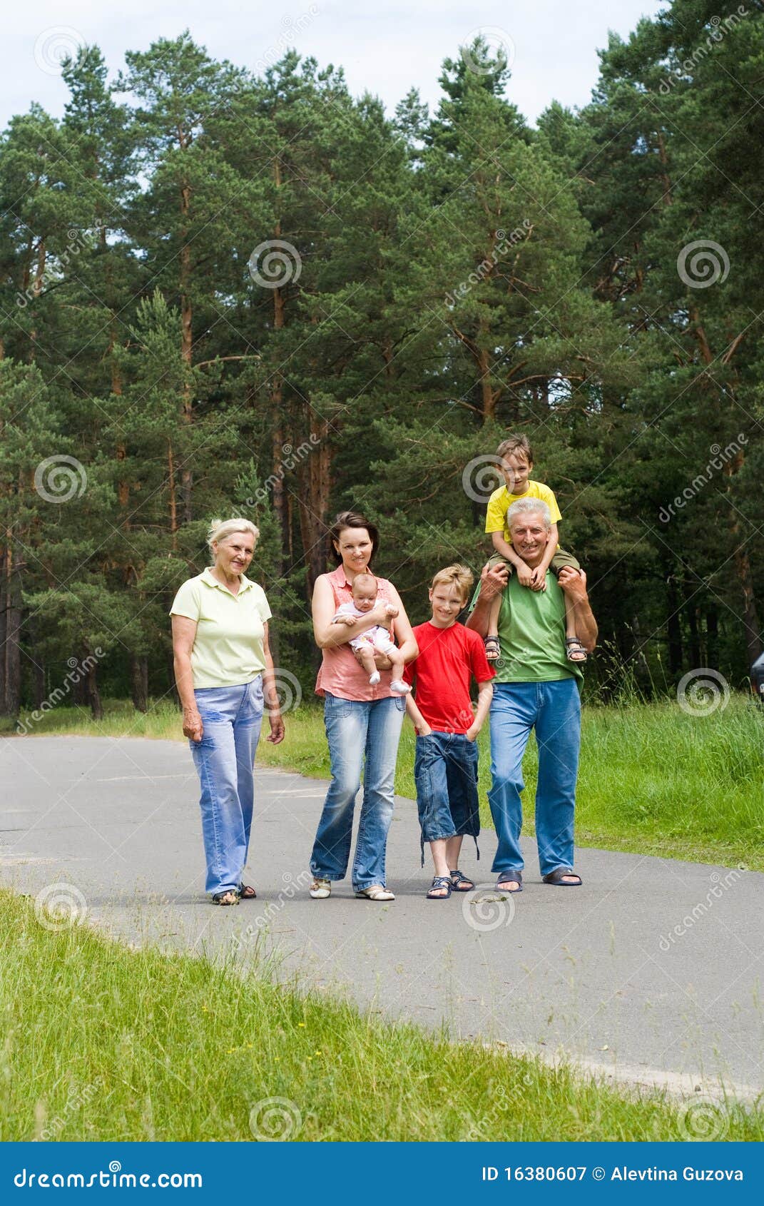 Happy family on the nature stock image. Image of leisure - 16380607