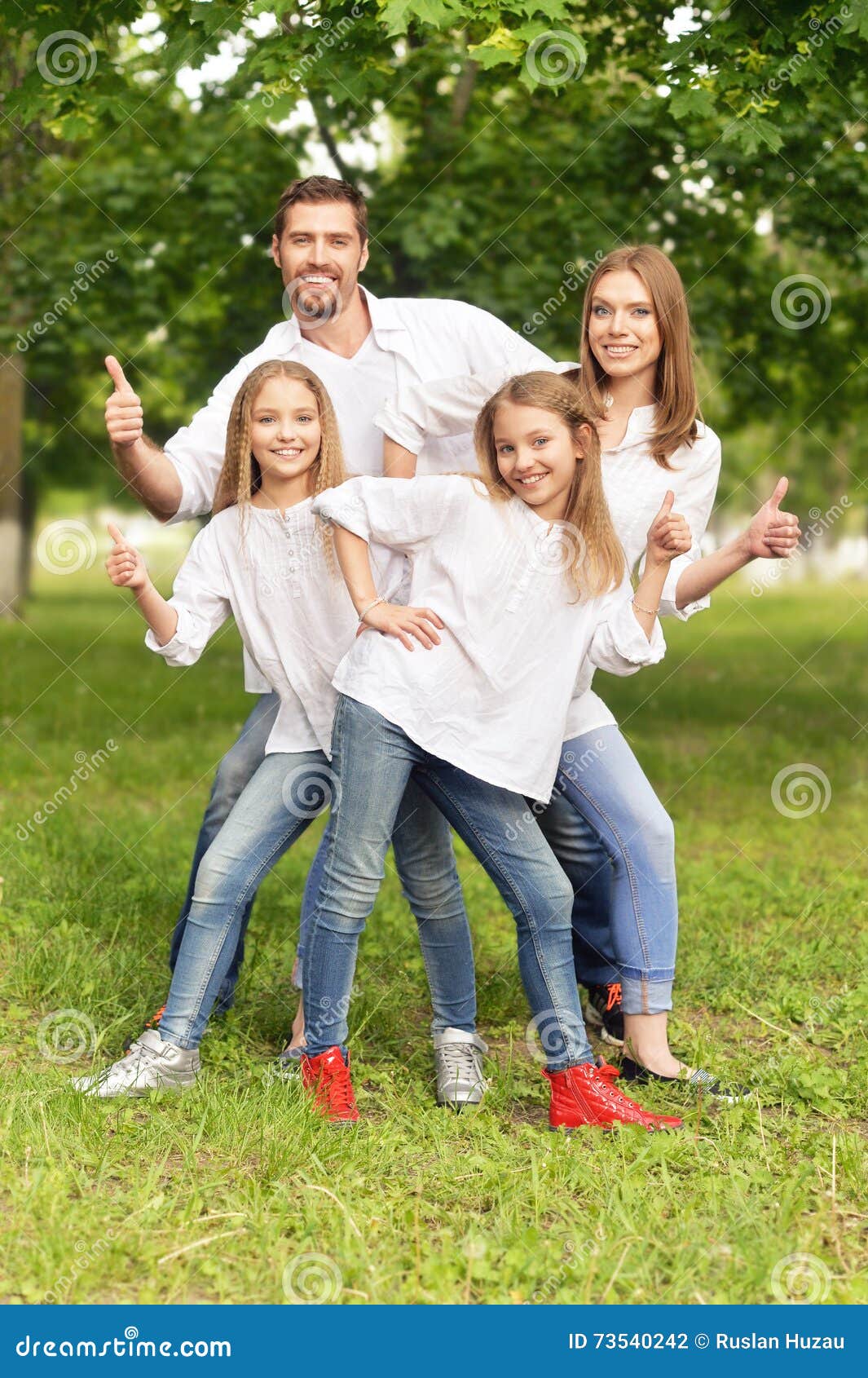 Happy family at park stock photo. Image of good, mother - 73540242