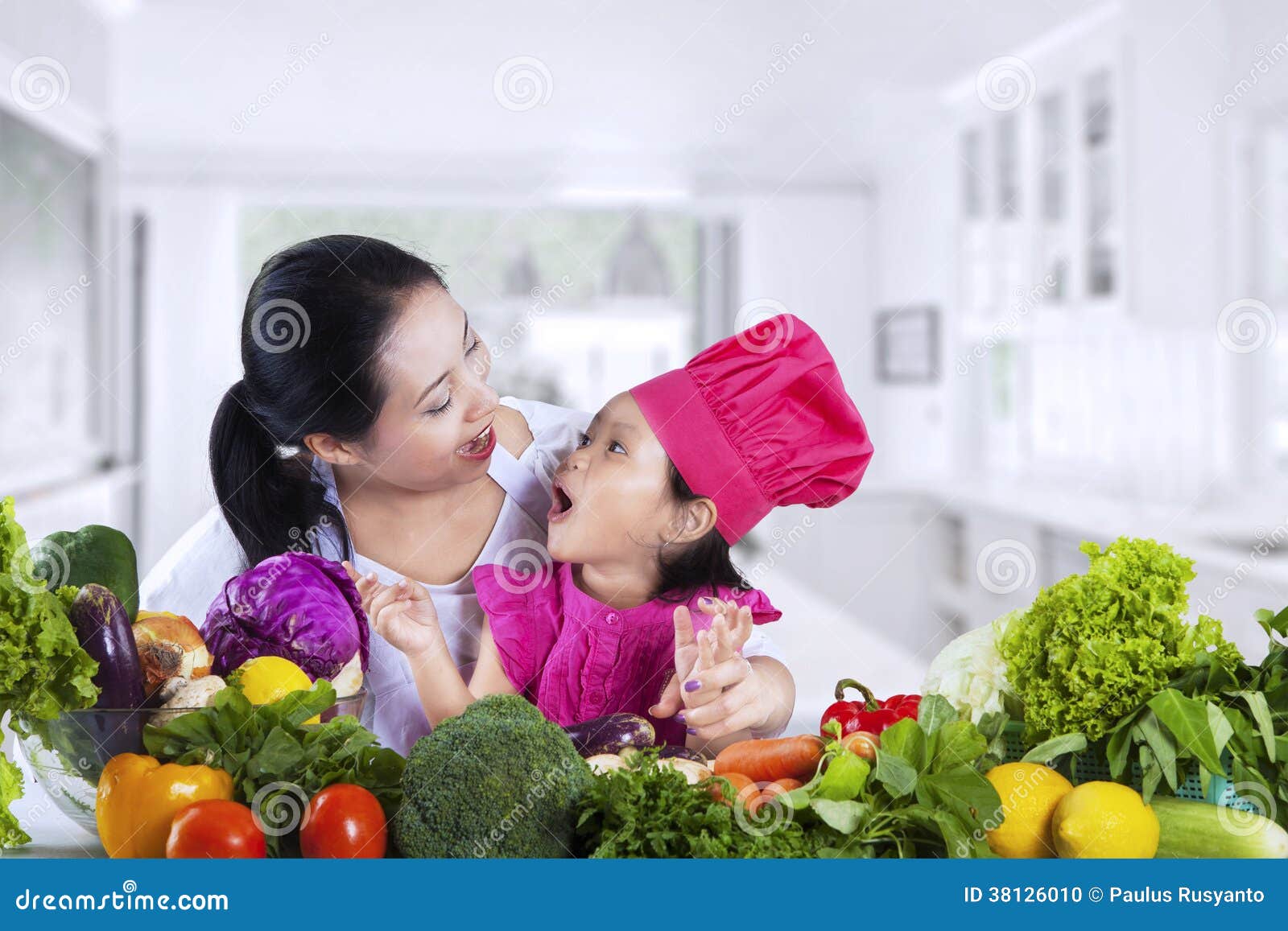 Happy Family Preparing To Cook Stock Photo - Image of cook, chinese ...