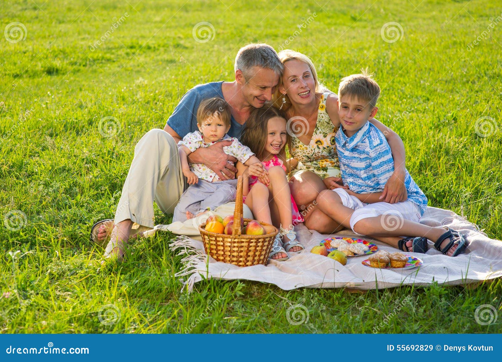 Happy Family Resting at the Weekend. Stock Image - Image of background ...