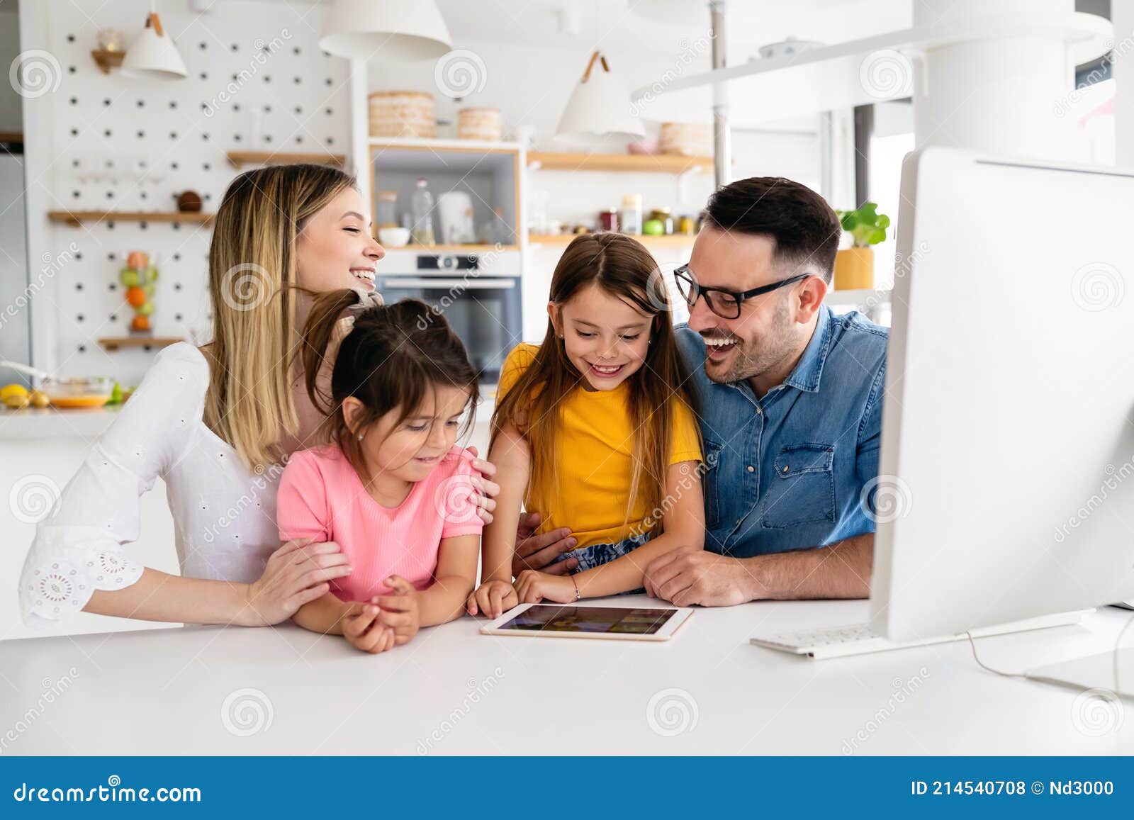 2,016 Happy Family Devices Stock Photos - Free & Royalty-Free Stock ...