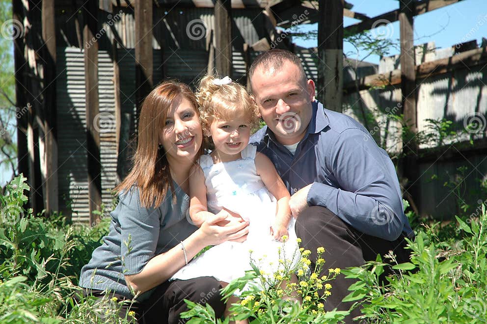 Happy Family of Three stock photo. Image of daughter, bloom - 2285276