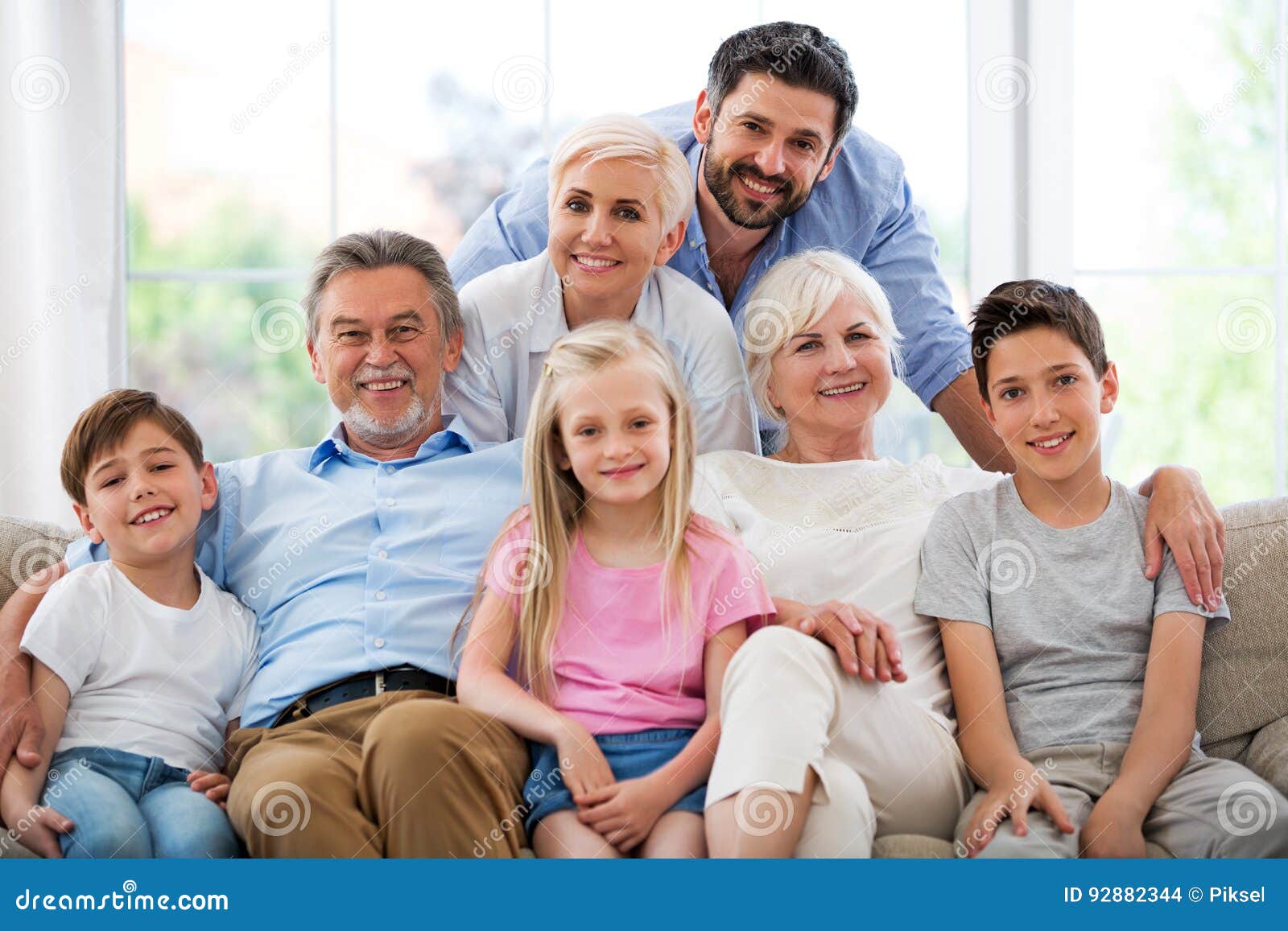 Happy family stock photo. Image of enjoying, carefree - 92882344