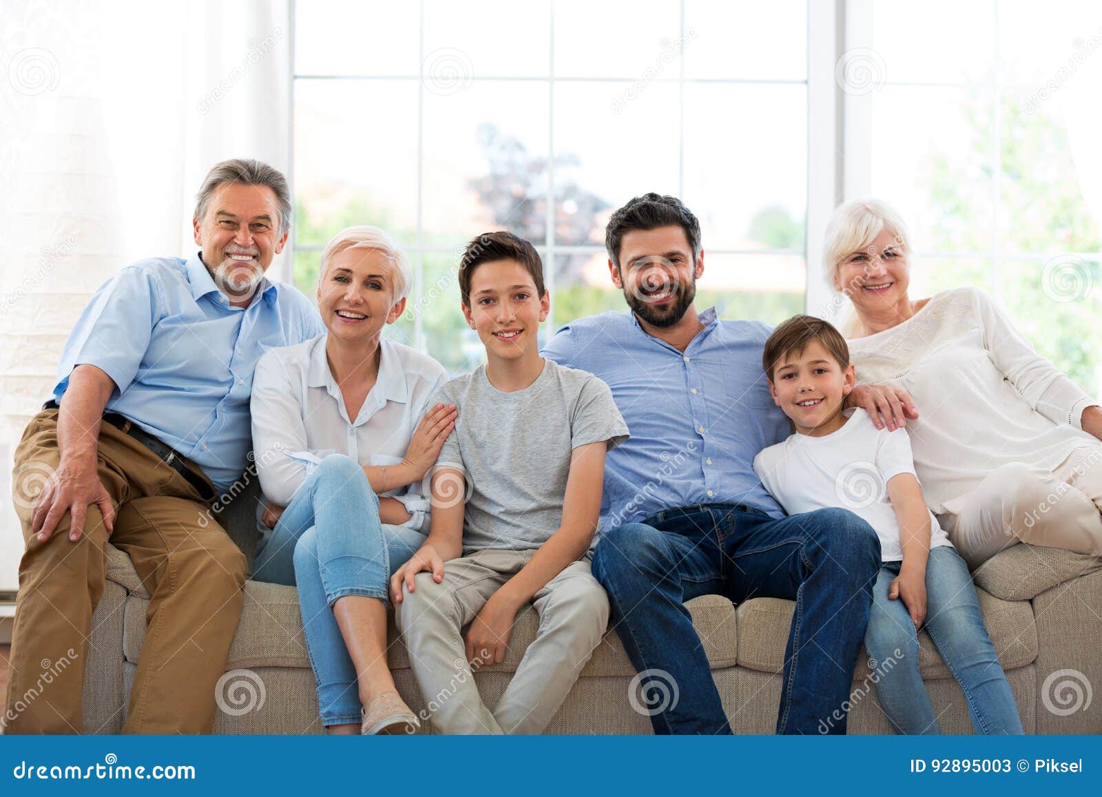 Happy family stock image. Image of grandchild, children - 92895003