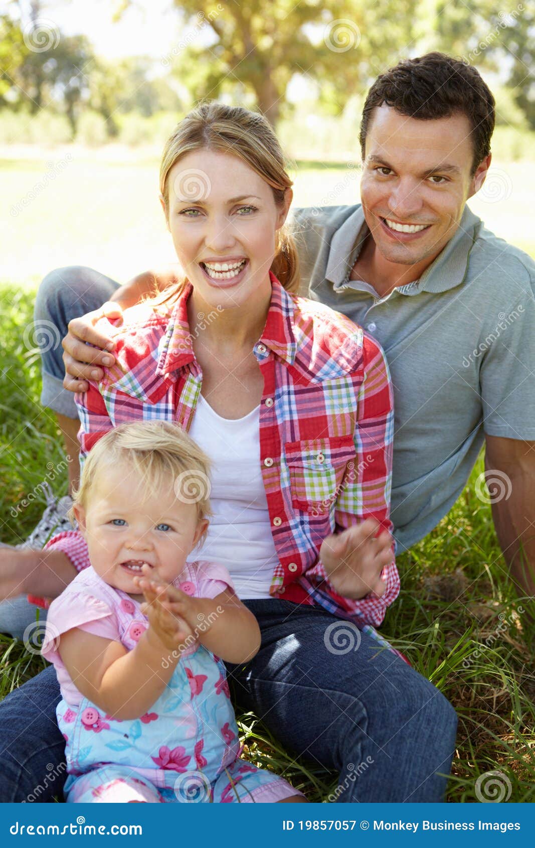 Happy Family Together Smiling Stock Image - Image of caucasian, female ...
