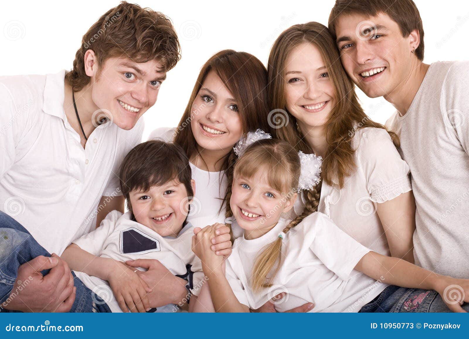 Happy Family Upbringing Children. Stock Image - Image of little, male ...