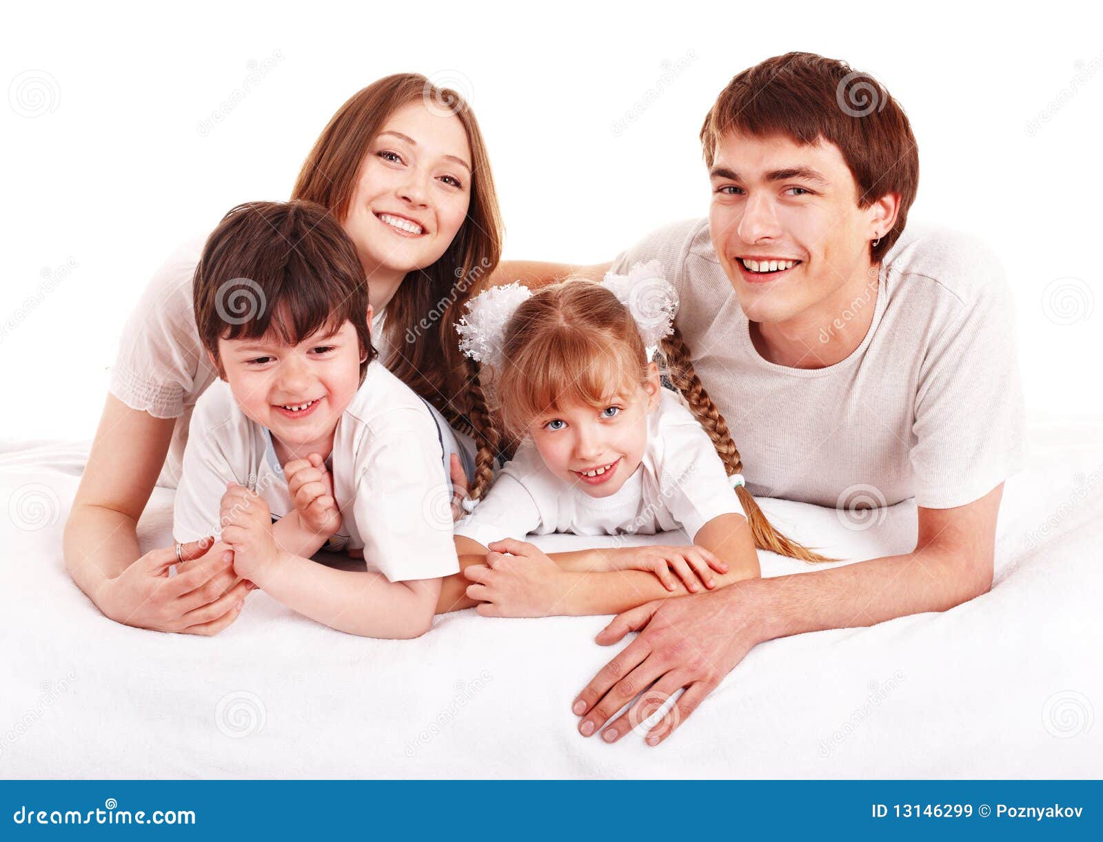 Happy Family Upbringing Children. Stock Image - Image of beautiful ...