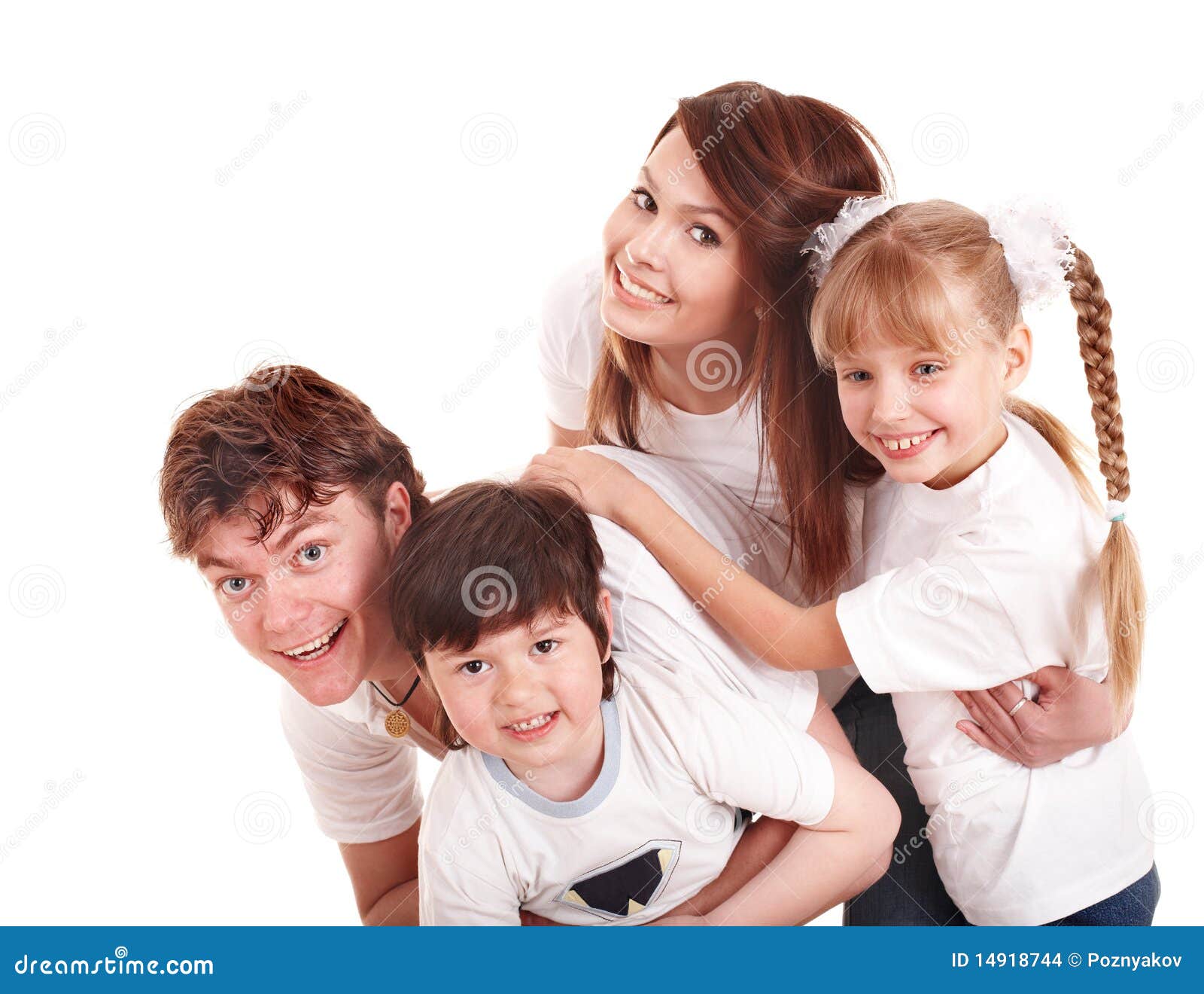 Happy Family Upbringing Children. Stock Photo - Image of cheerful, love ...