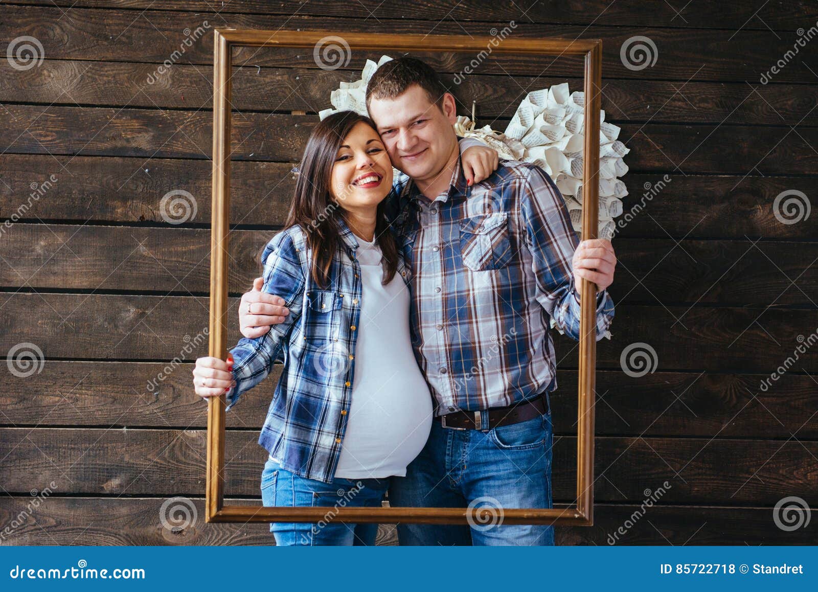 Happy Family Waiting for Baby Stock Photo - Image of beauty, expecting ...