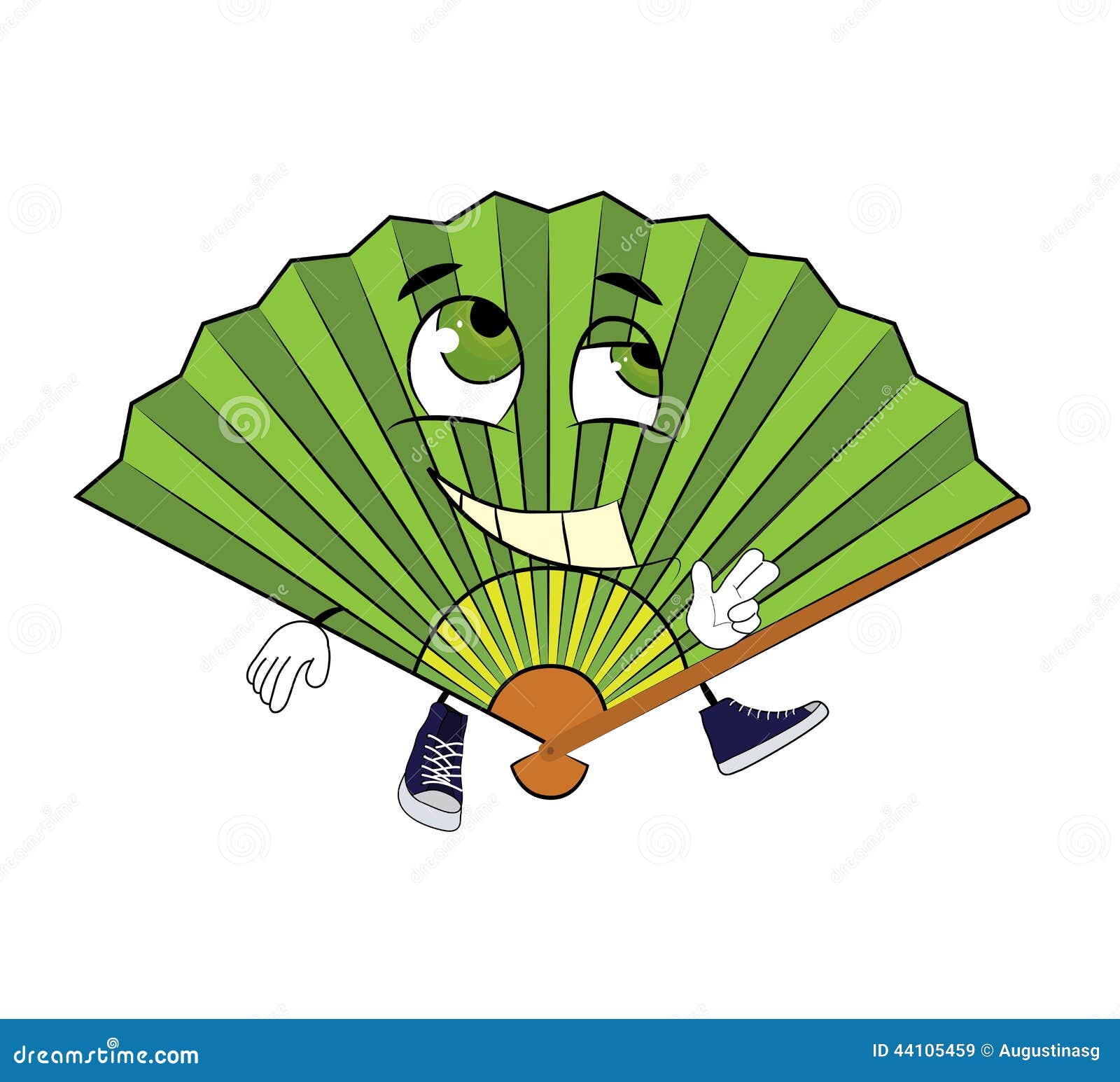 Happy fan cartoon stock illustration. Illustration of happy - 44105459