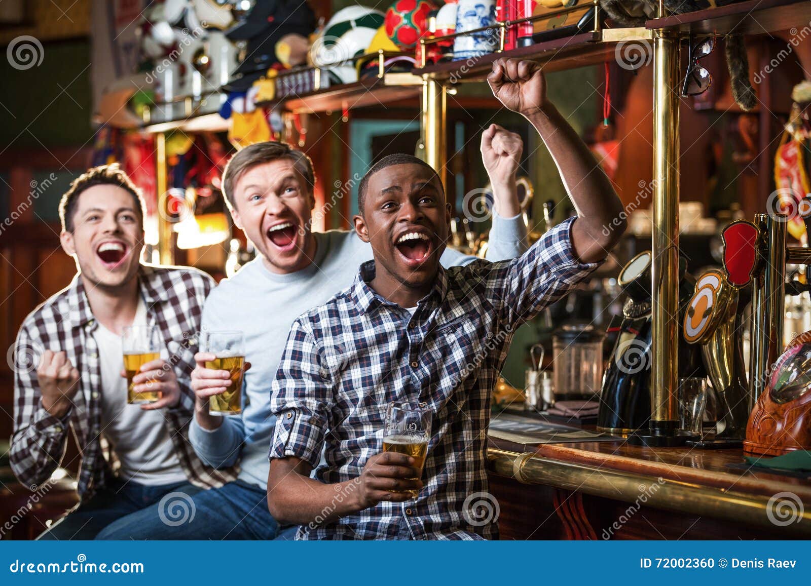 Happy fans stock photo. Image of caucasian, food, indoors - 72002360