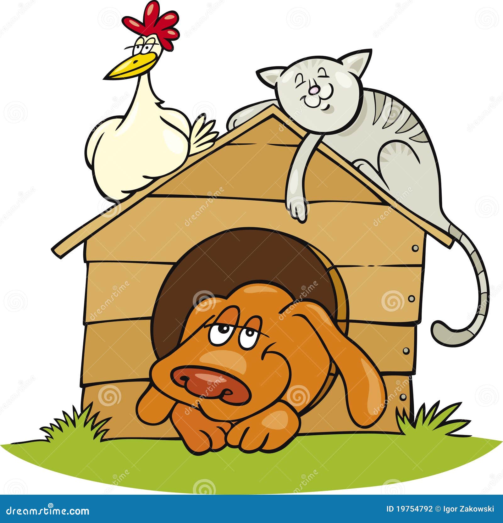 Set Of Happy Farm Organic Production Cartoon Style | CartoonDealer.com ...