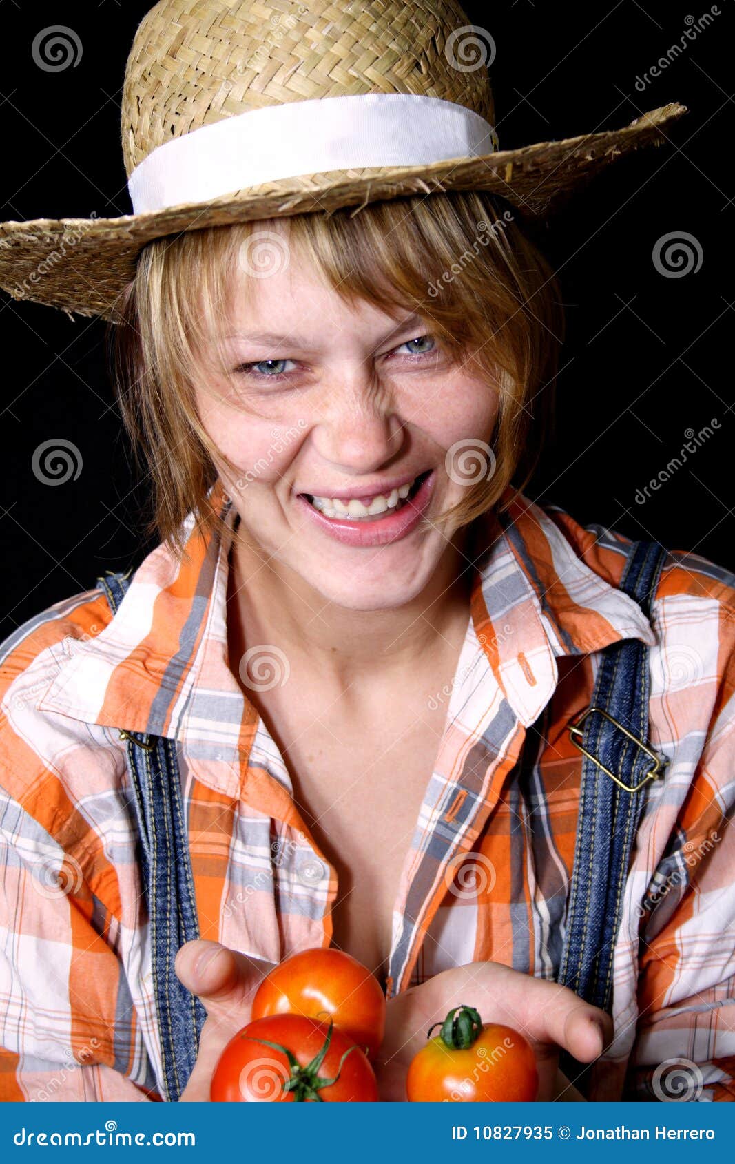 Happy farmer stock image. Image of blue, agriculture - 10827935