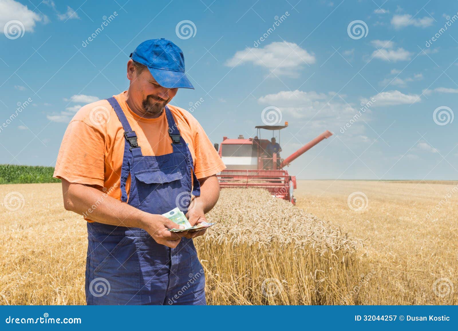 Happy farmer stock image. Image of plant, earnings, nature - 32044257