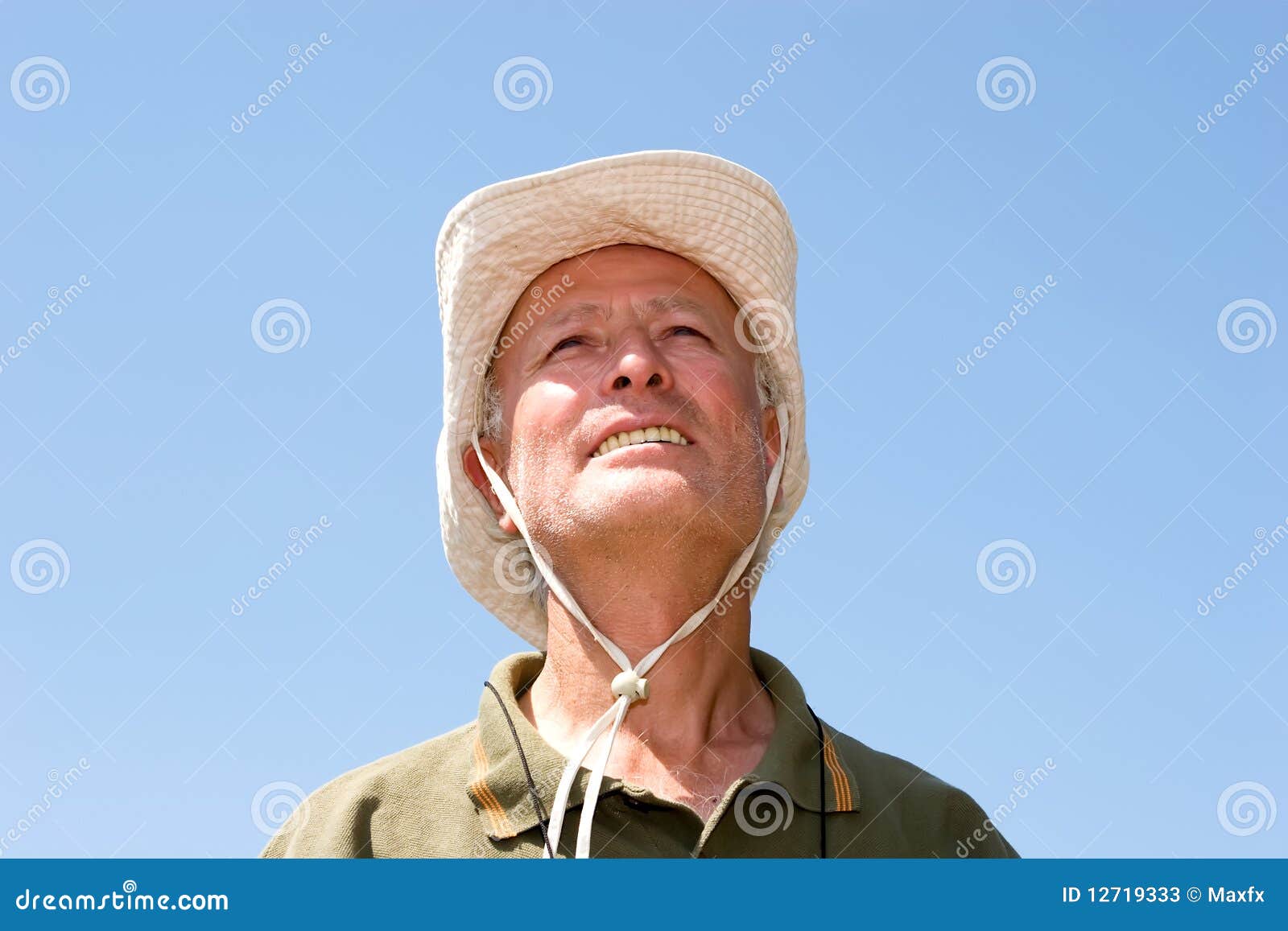 Happy farmer man stock image. Image of blue, male, happy - 12719333