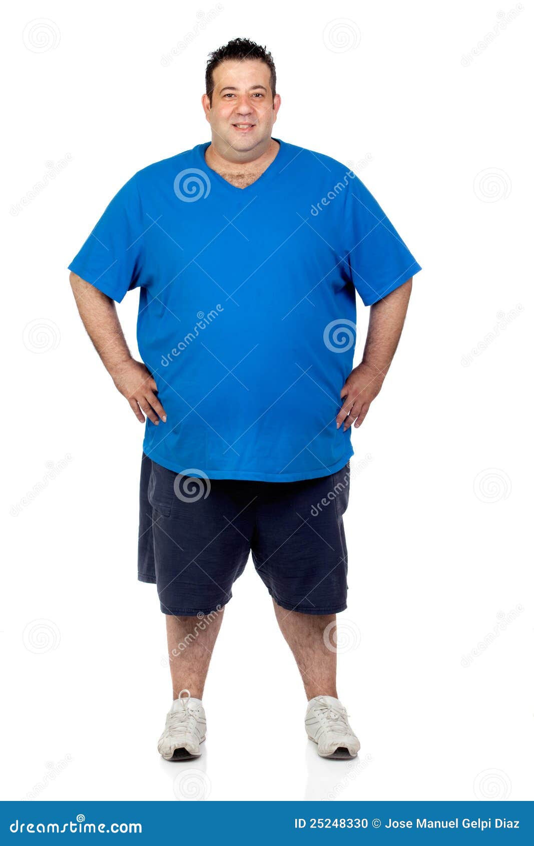 Happy fat man stock photo. Image of lifestyle, problem - 25248330