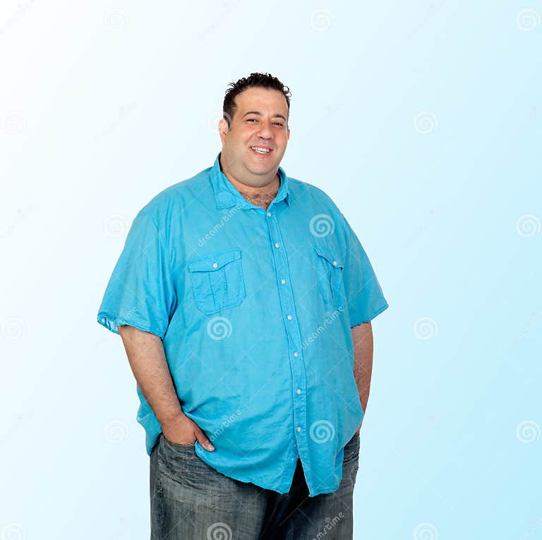 Happy fat man stock photo. Image of fatty, lifestyle - 29371594