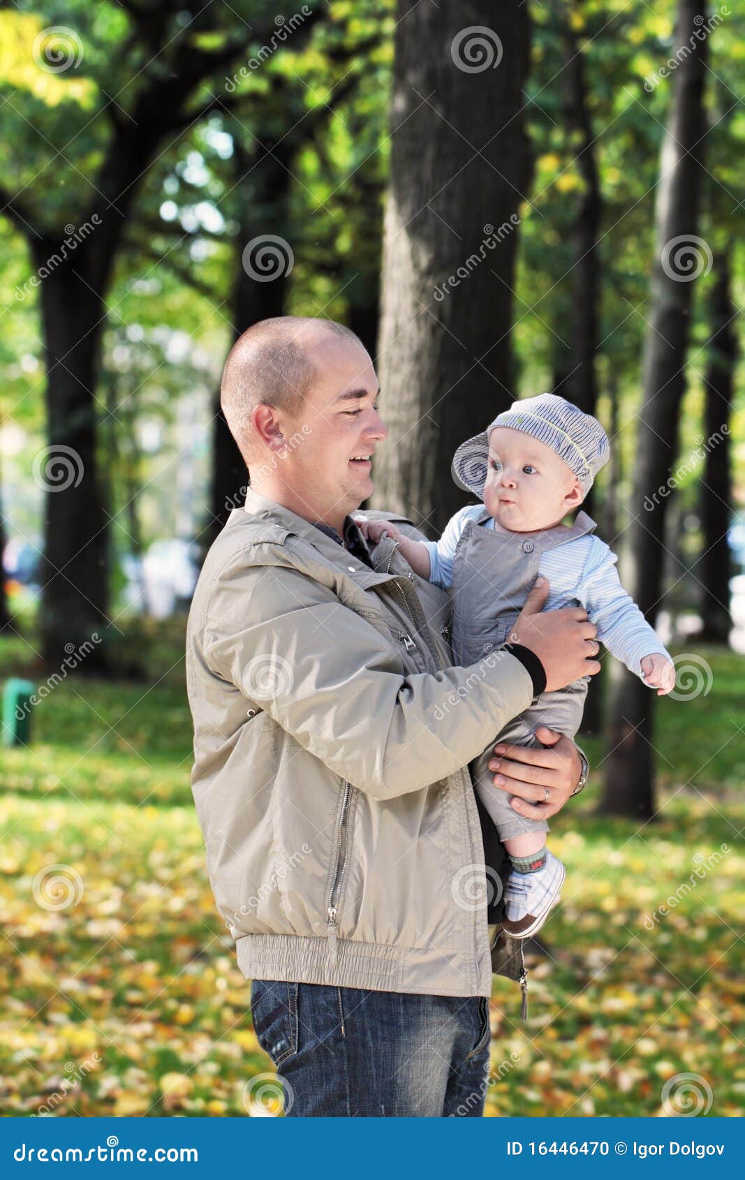 The happy father stock photo. Image of child, daddy, outdoors - 16446470
