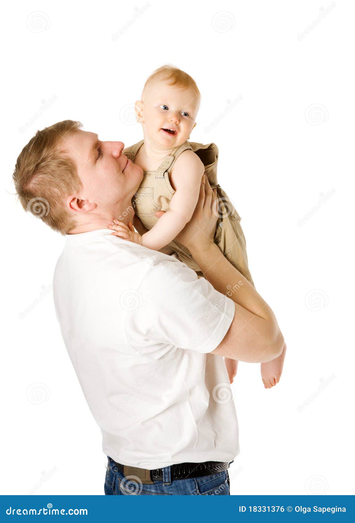Happy Father stock photo. Image of affectionate, playing - 18331376