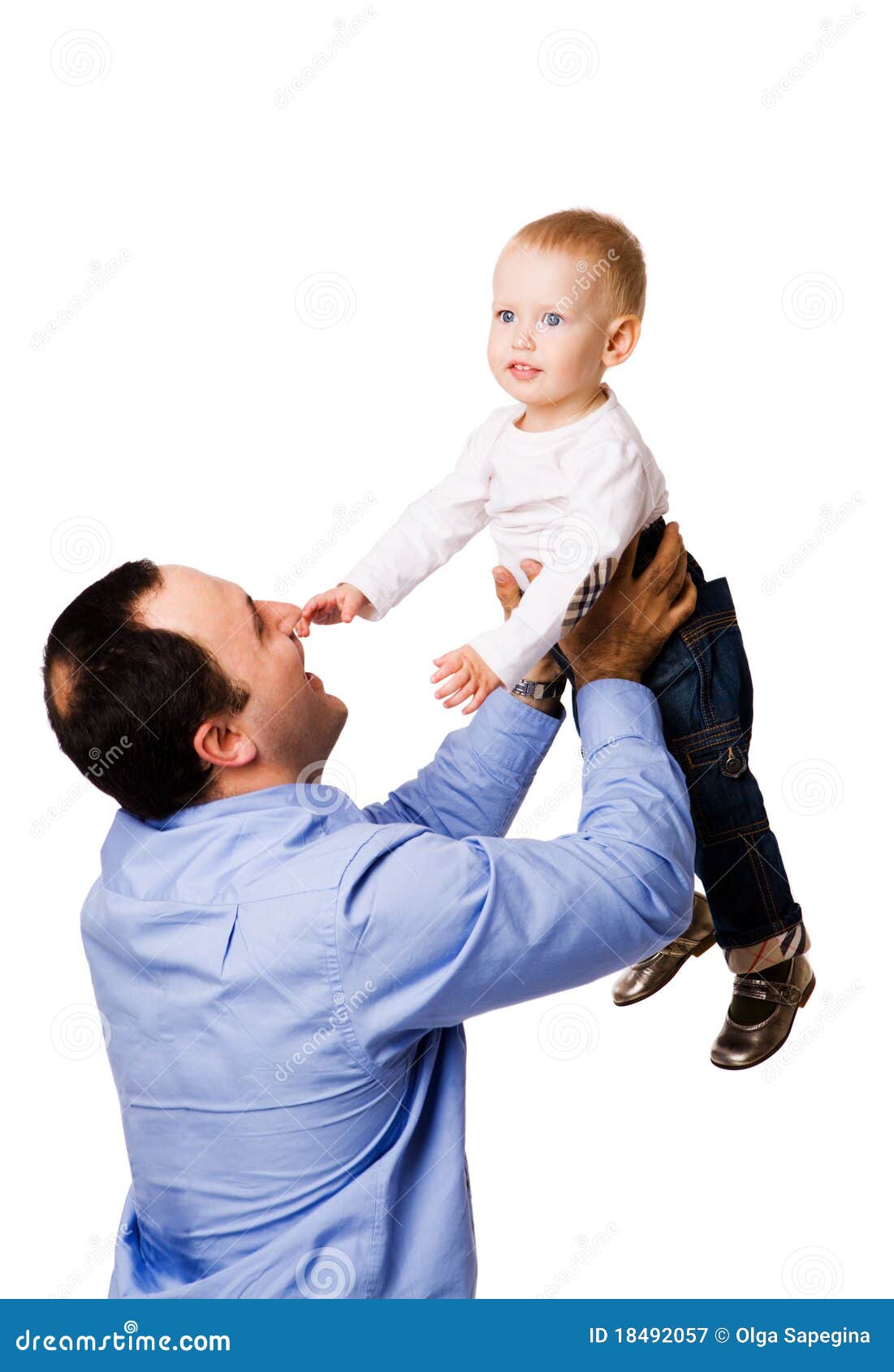 Happy father stock image. Image of child, daughter, enjoying - 18492057