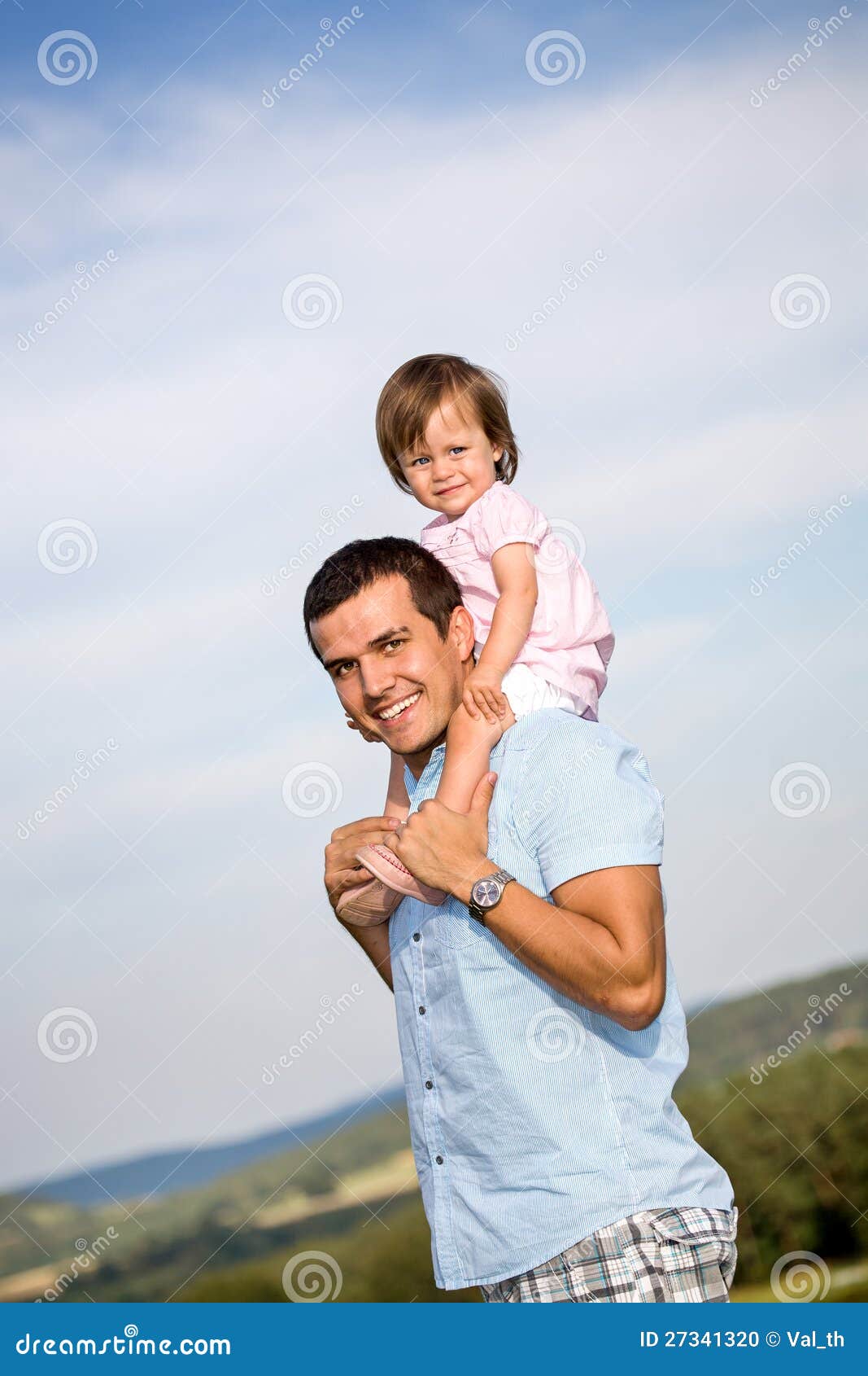 Happy father stock photo. Image of leisure, people, garden - 27341320