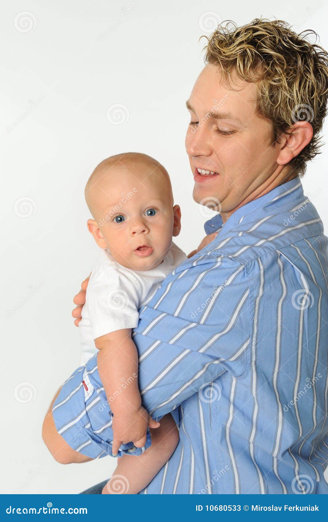 Happy Father and Baby stock image. Image of happiness - 10680533