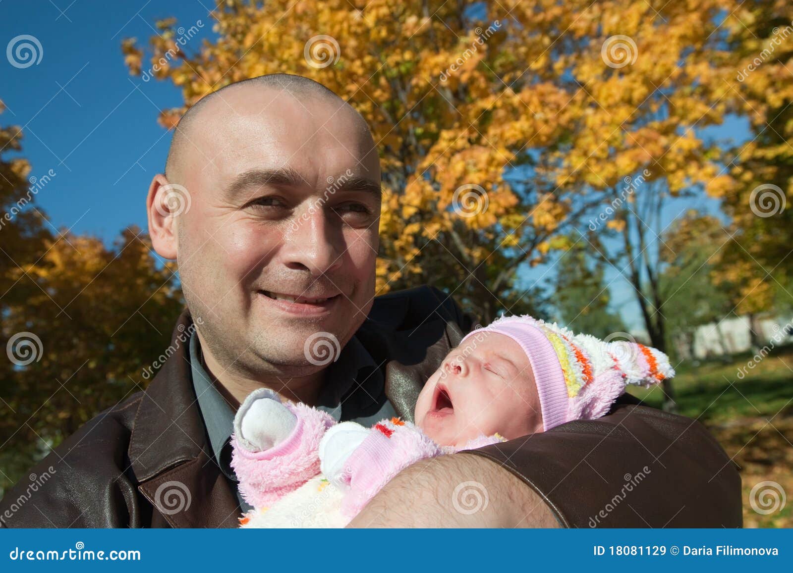 Happy father with baby stock image. Image of family, love - 18081129