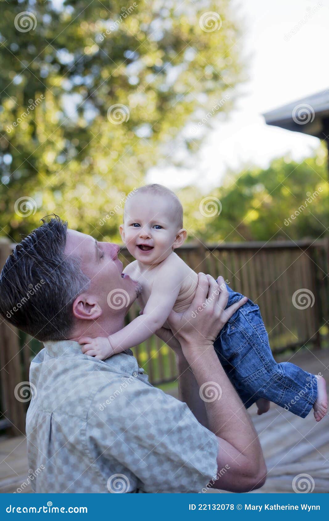 Happy father and baby stock photo. Image of happy, playful - 22132078
