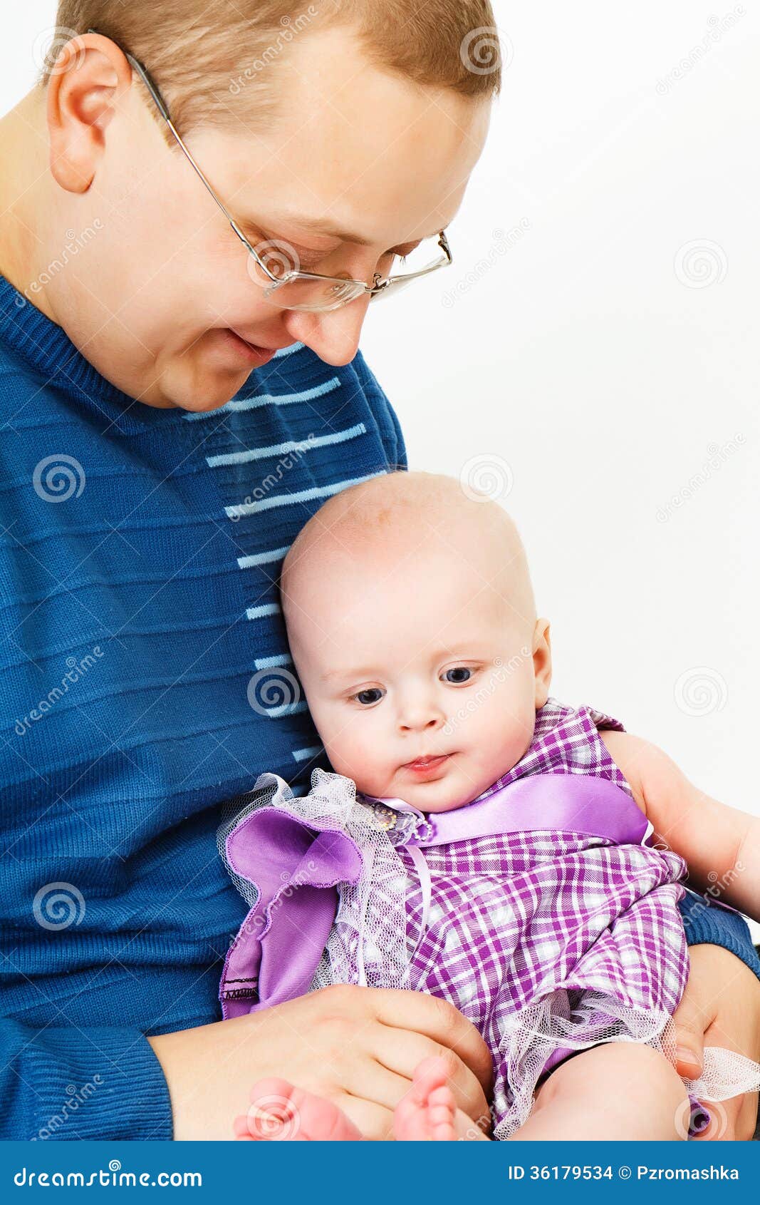 Happy Father with Baby Child Stock Photo - Image of portrait, parent ...