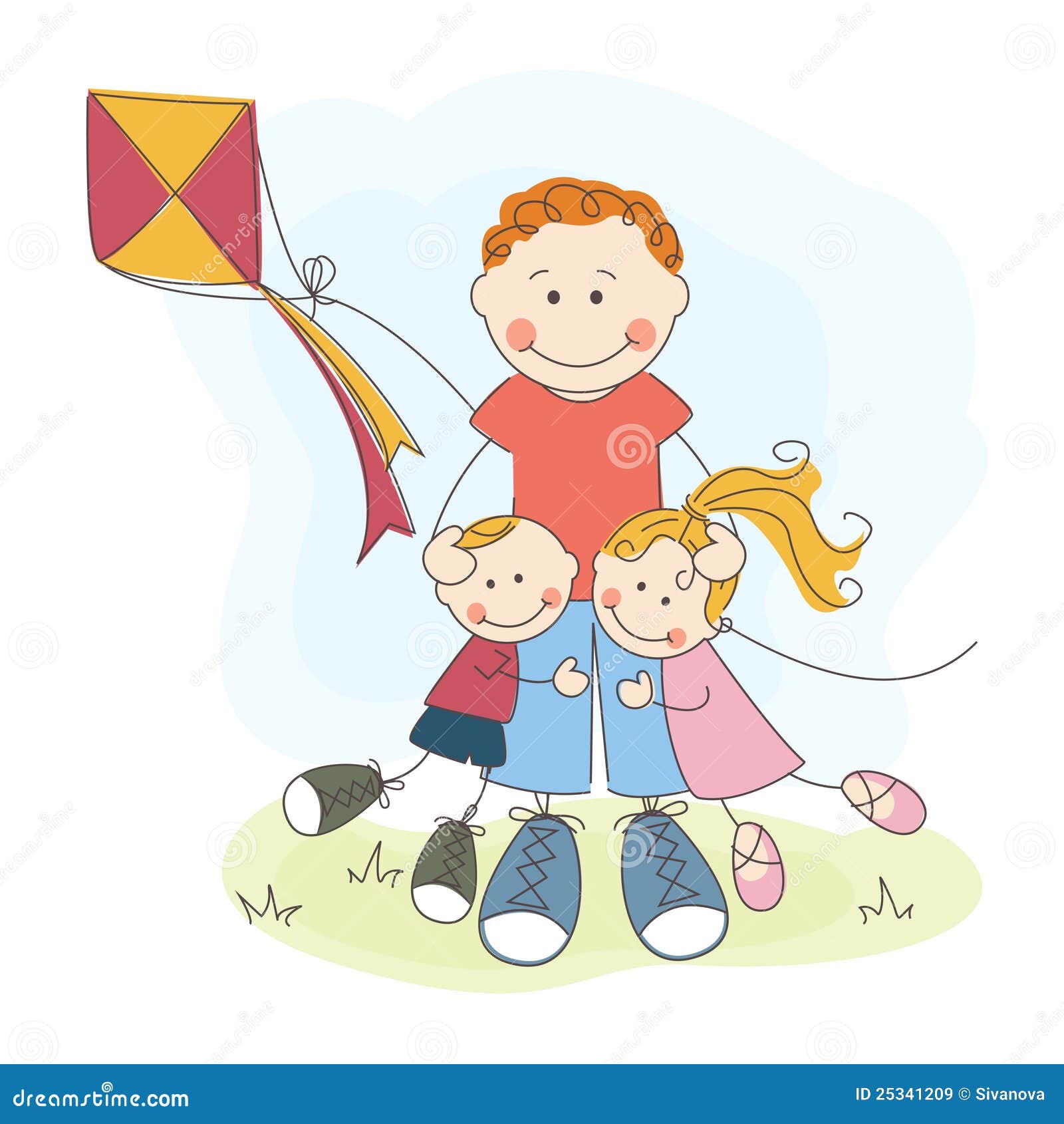 Happy Father s Day stock vector. Illustration of cute - 25341209