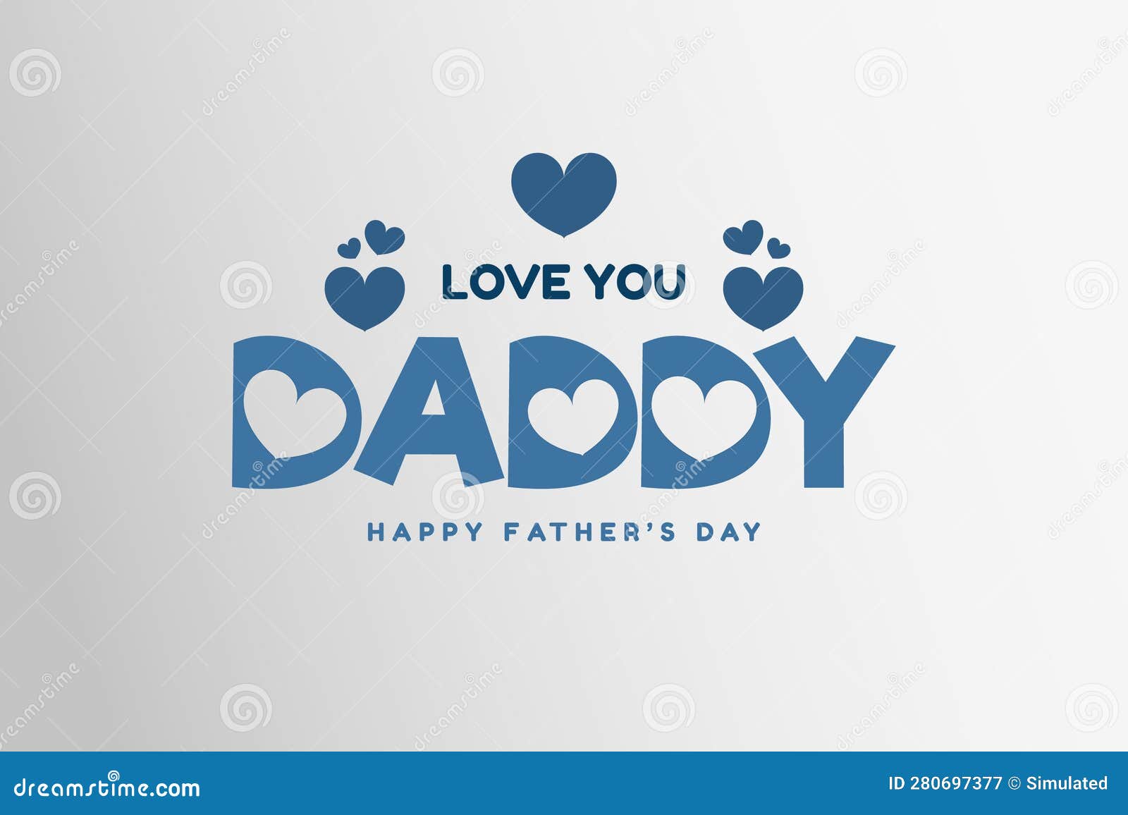 Happy Father’s Day Card. Vector Illustration Stock Vector ...