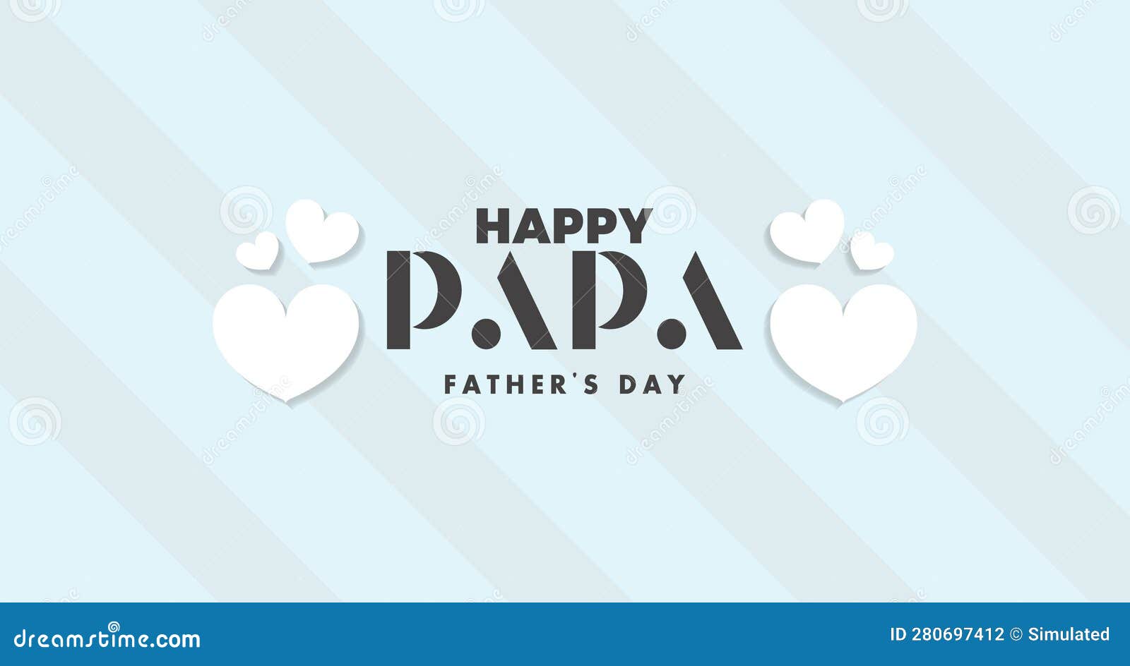 Happy Father’s Day Card. Vector Illustration Stock Photo - Illustration ...