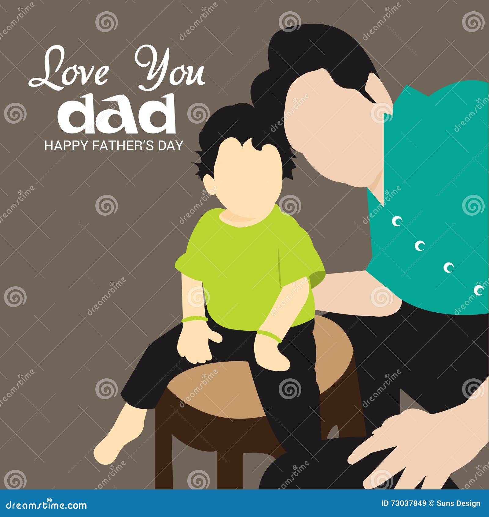 Happy Father s Day stock illustration. Illustration of abstract - 73037849