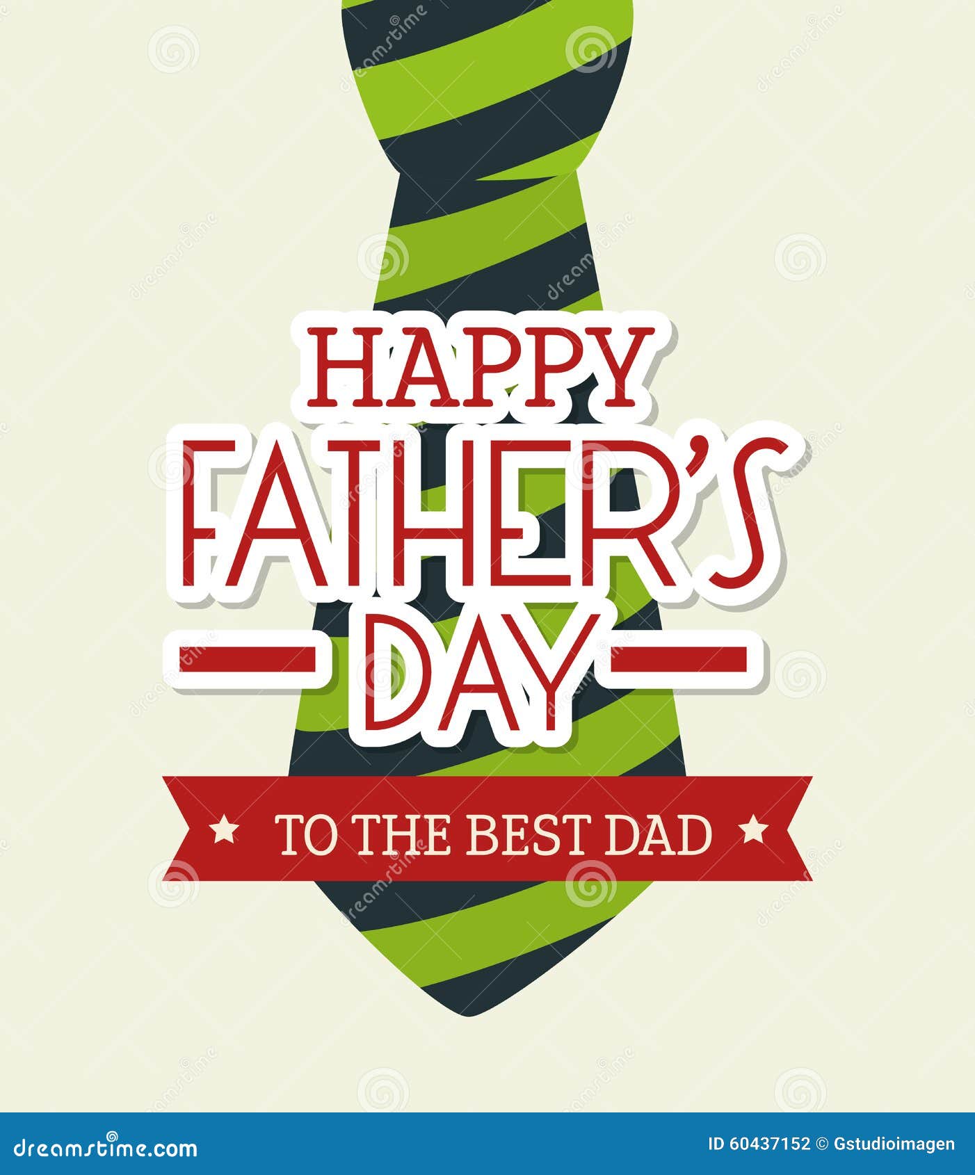 Happy Fathers Day Card Design Stock Vector Illustration Of Beauty Message 60437152
