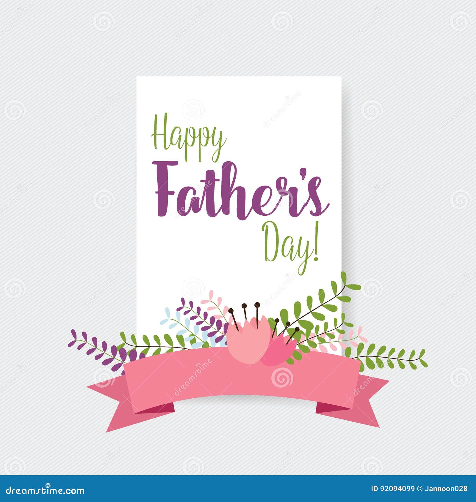 Happy Fathers Day Card Design Vector Illustration Stock Vector Illustration Of Event