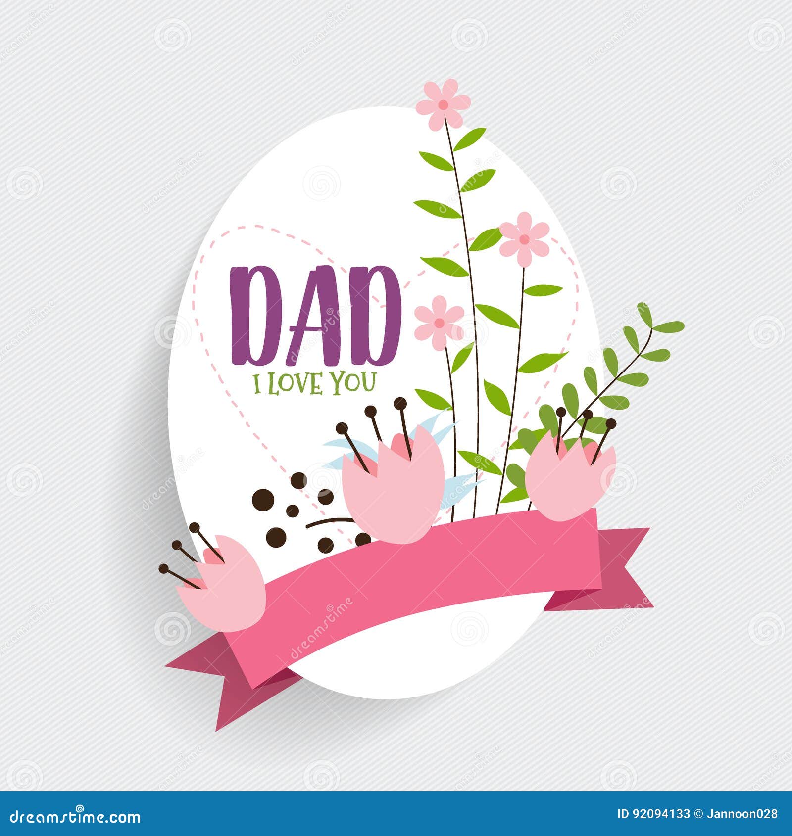 Happy Fathers Day Card Design Vector Illustration Stock Vector Illustration Of Event Love
