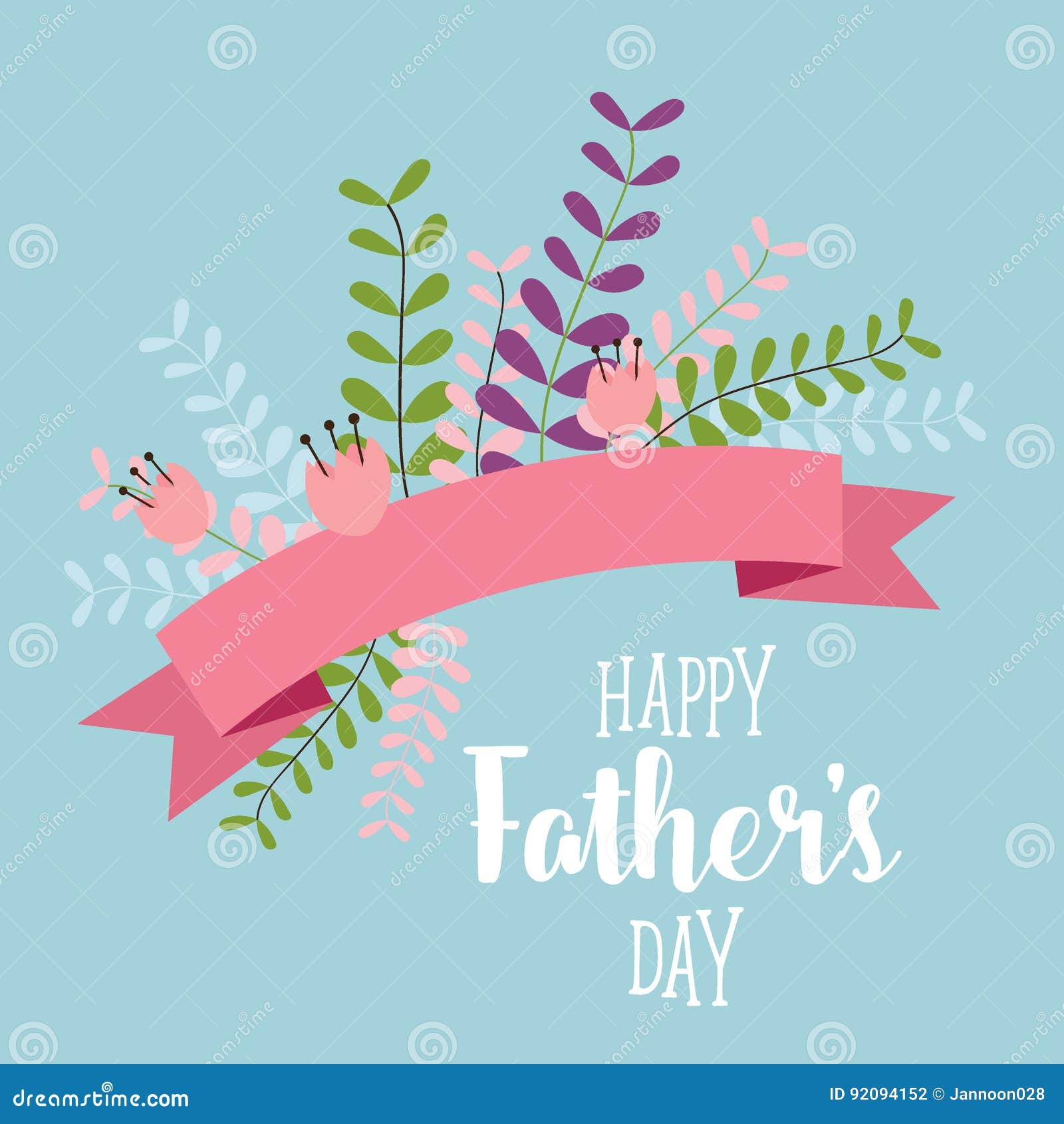 Happy Fathers Day Card Design Vector Illustration Stock Vector Illustration Of Postcard June