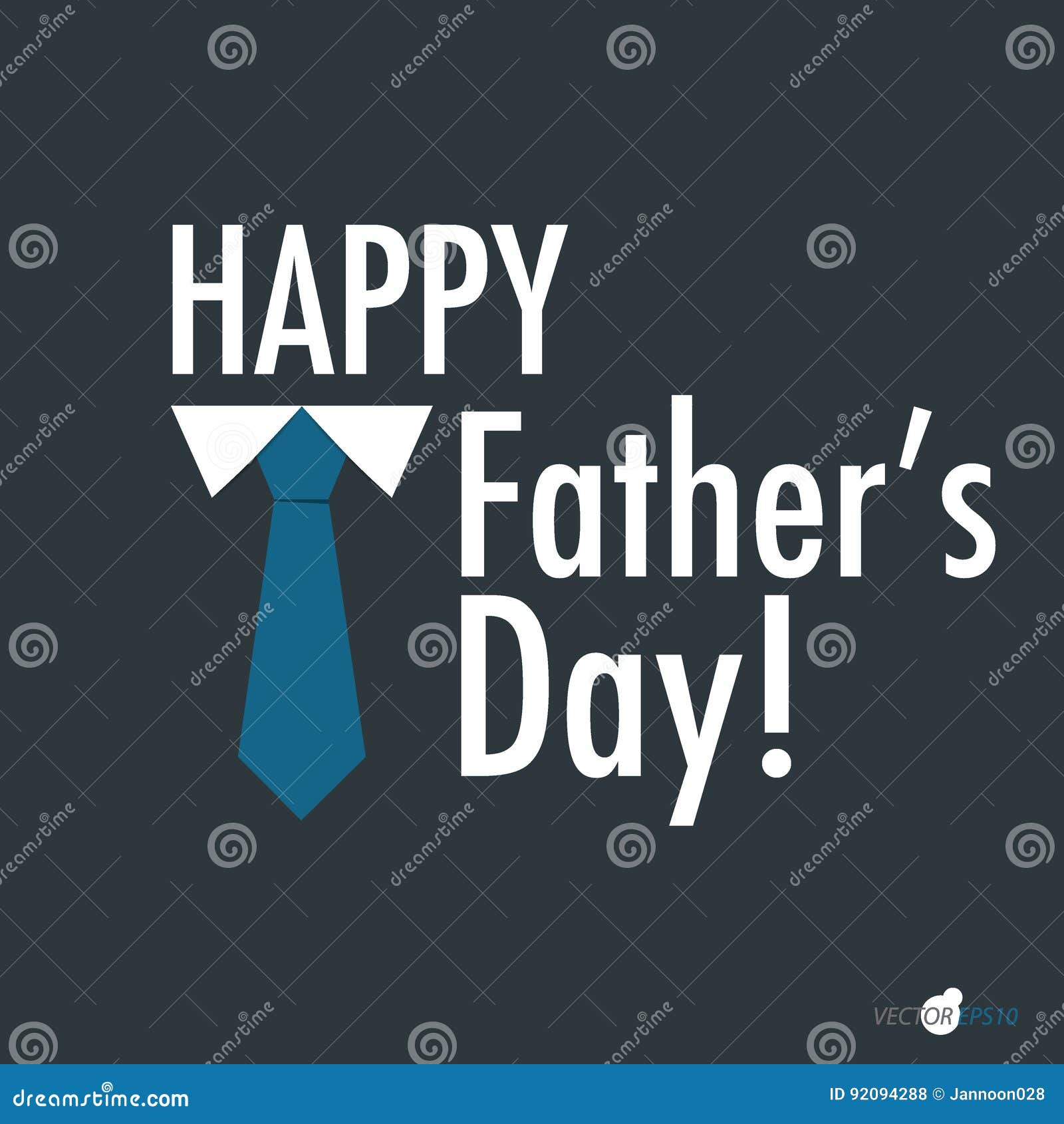 Happy Fathers Day Card Design Vector Illustration Stock Vector Illustration Of Happy